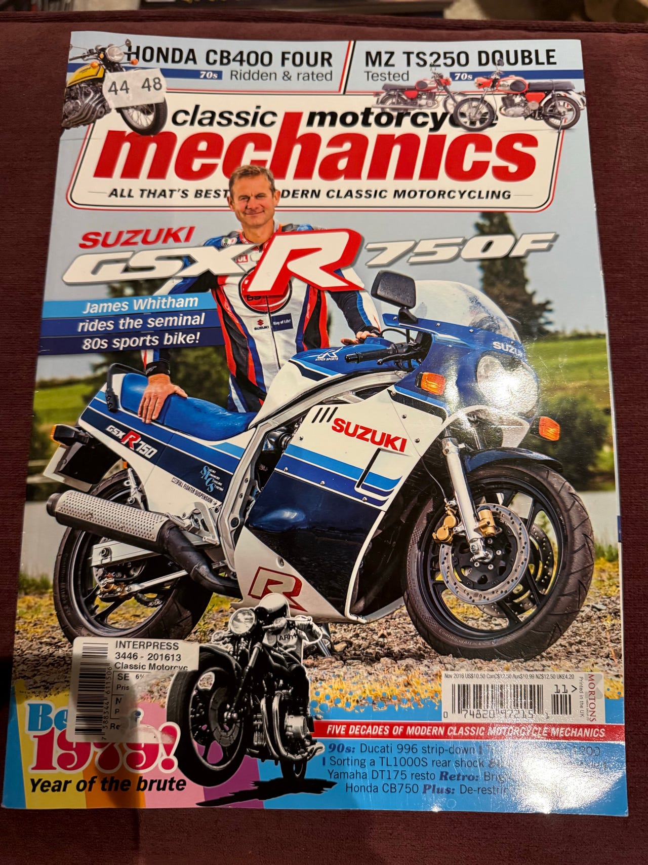 Classic Motorcycle Mechanics – november 2016 (Suzuki GSX-R 750F) | FINN ...