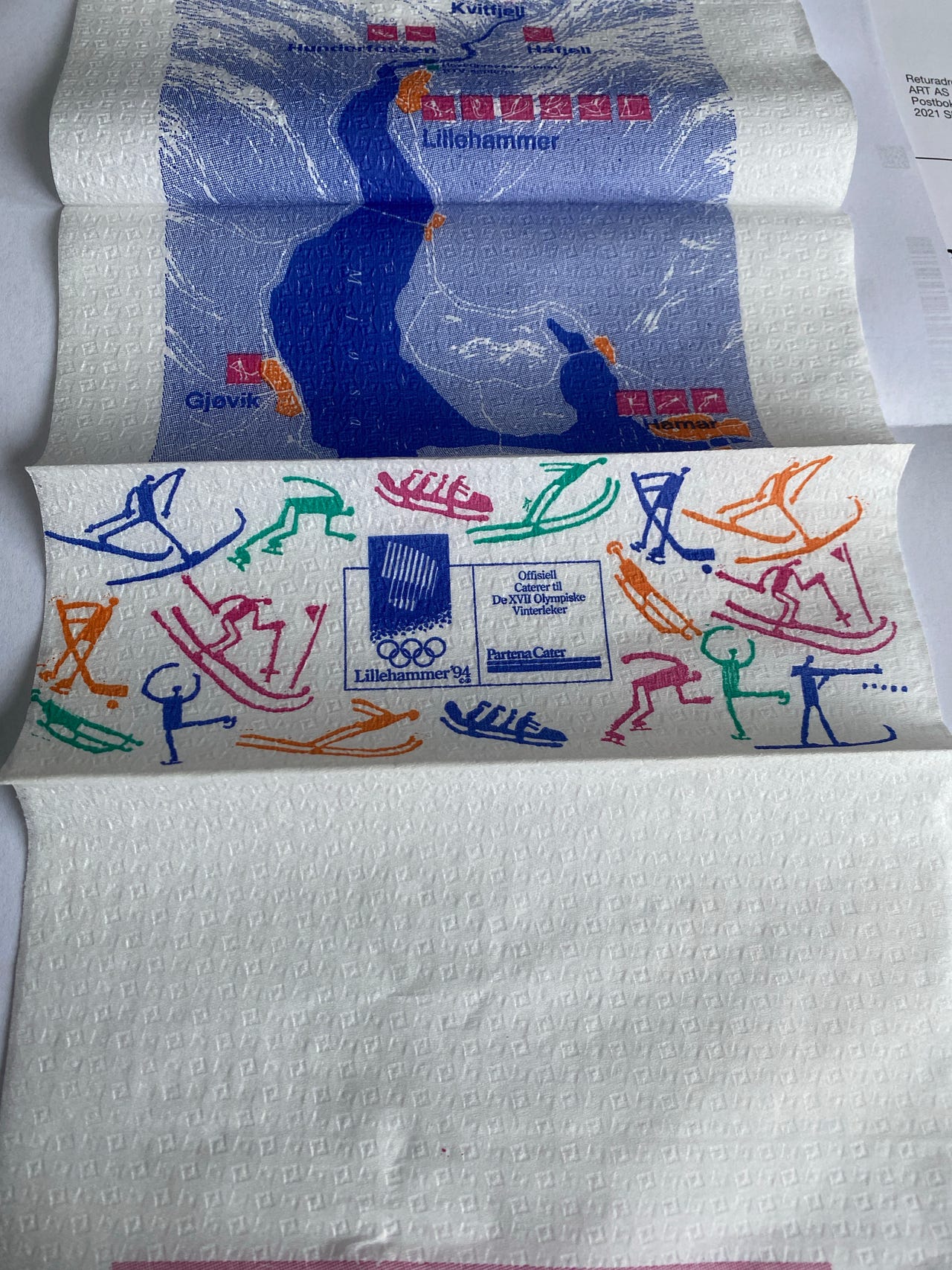 Serviett fra Lillehammer 94 | FINN-torget
