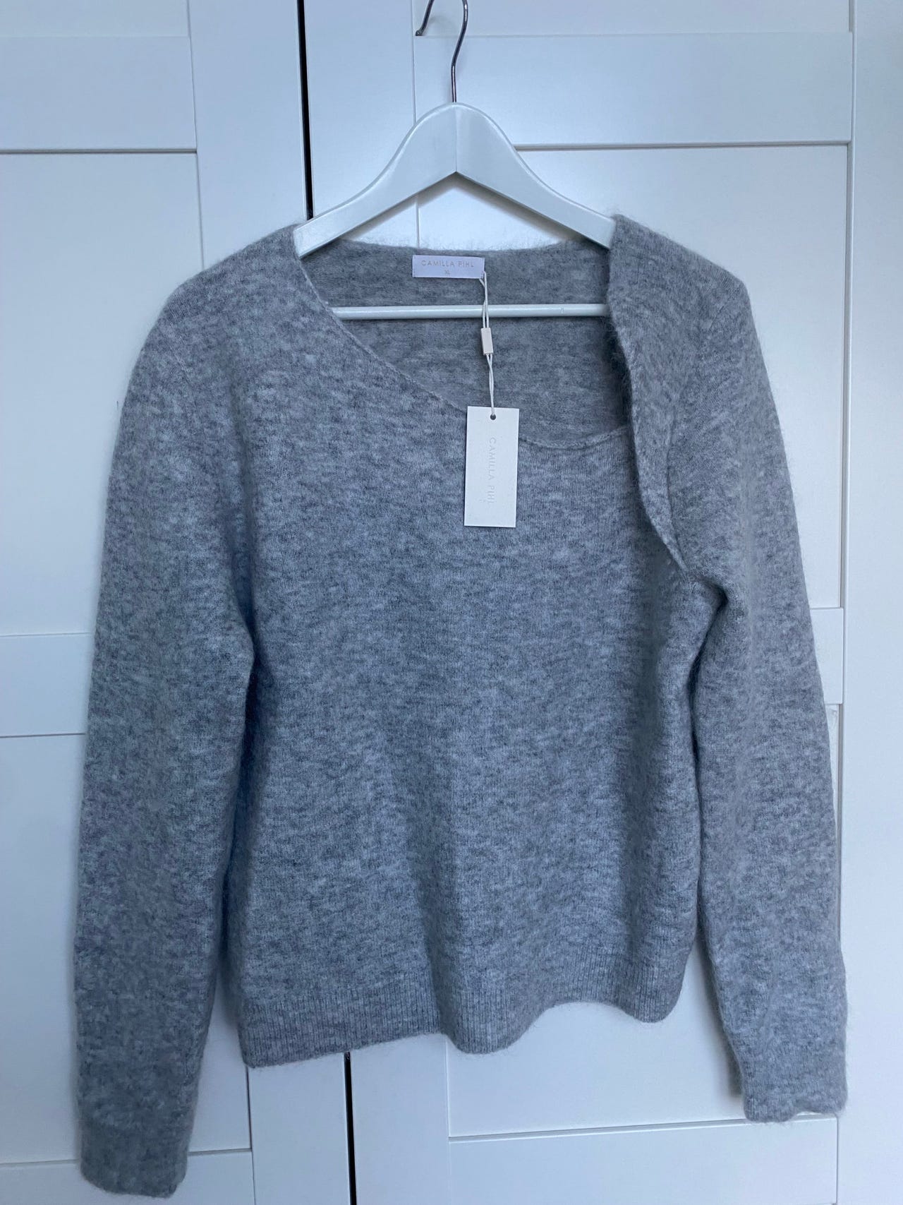Camilla Pihl Genser Grå XL Mohairull | FINN-torget
