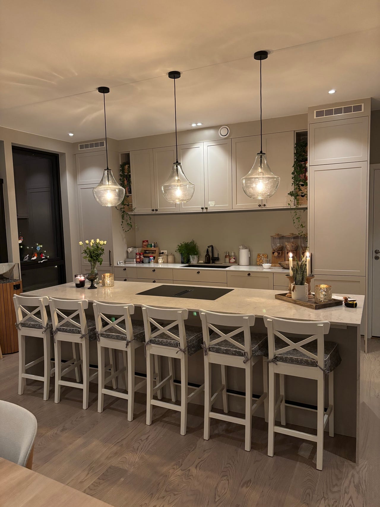 IKEA Ingolf / Rosentorp barstoler – 7 stk, hvite | FINN-torget