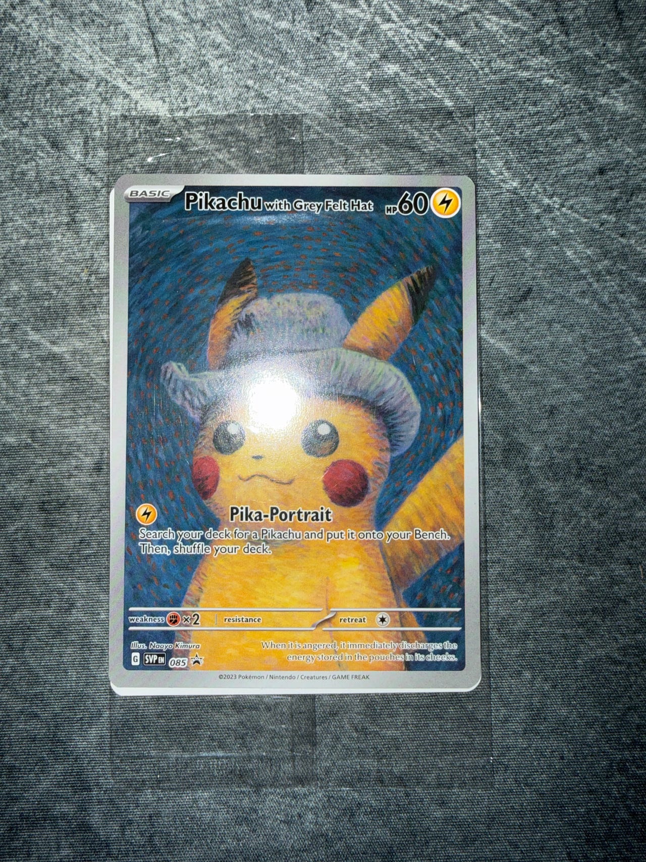 Pokemon Sealed Pikachu with Grey Felt Hat | FINN-torget