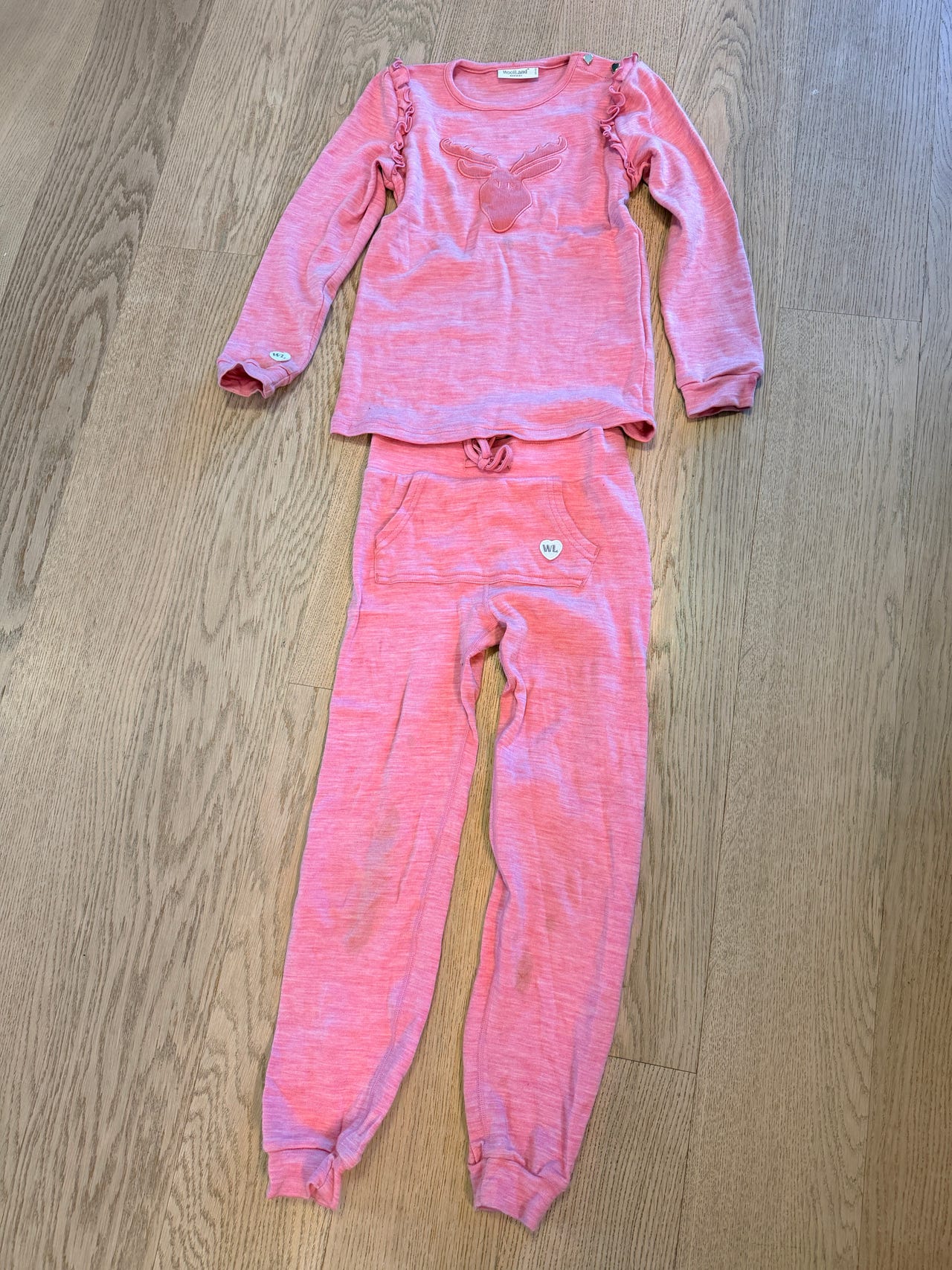 WoolLand Ullundertøy jente str 122-128 rosa merinoull | FINN-torget