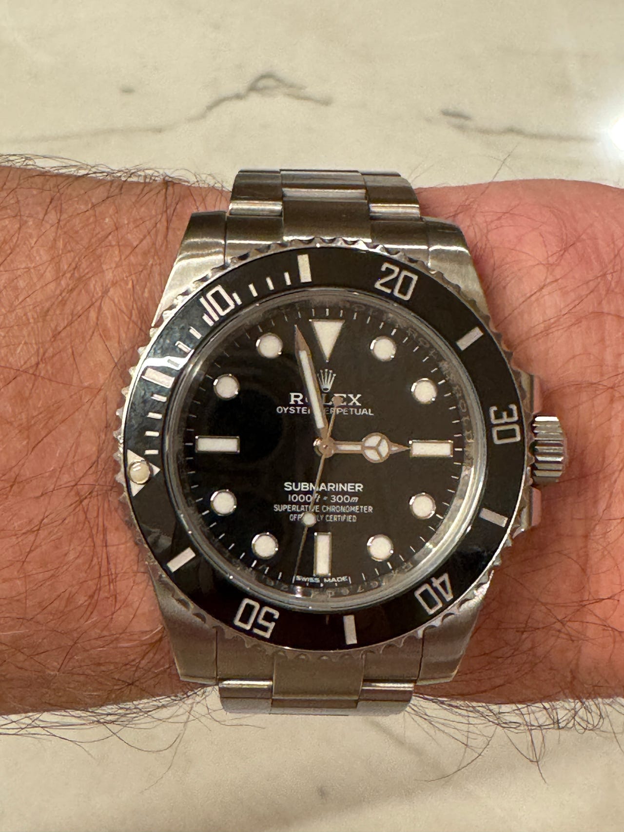 Rolex Submariner herreklokke stål svart urskive | FINN-torget