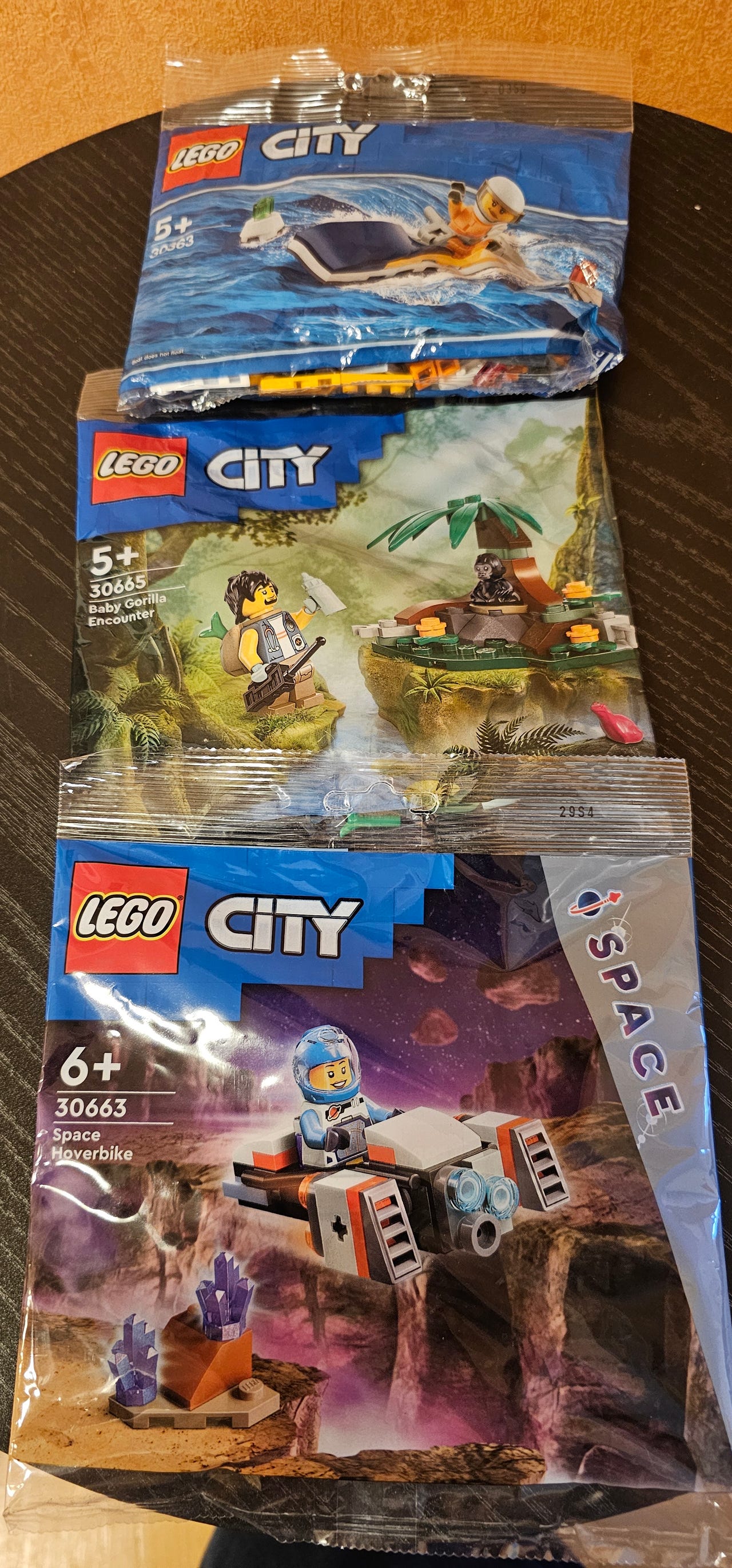 Ny LEGO City Trippel-Polybag-samling (30363, 30665, 30663, uåpnet ...
