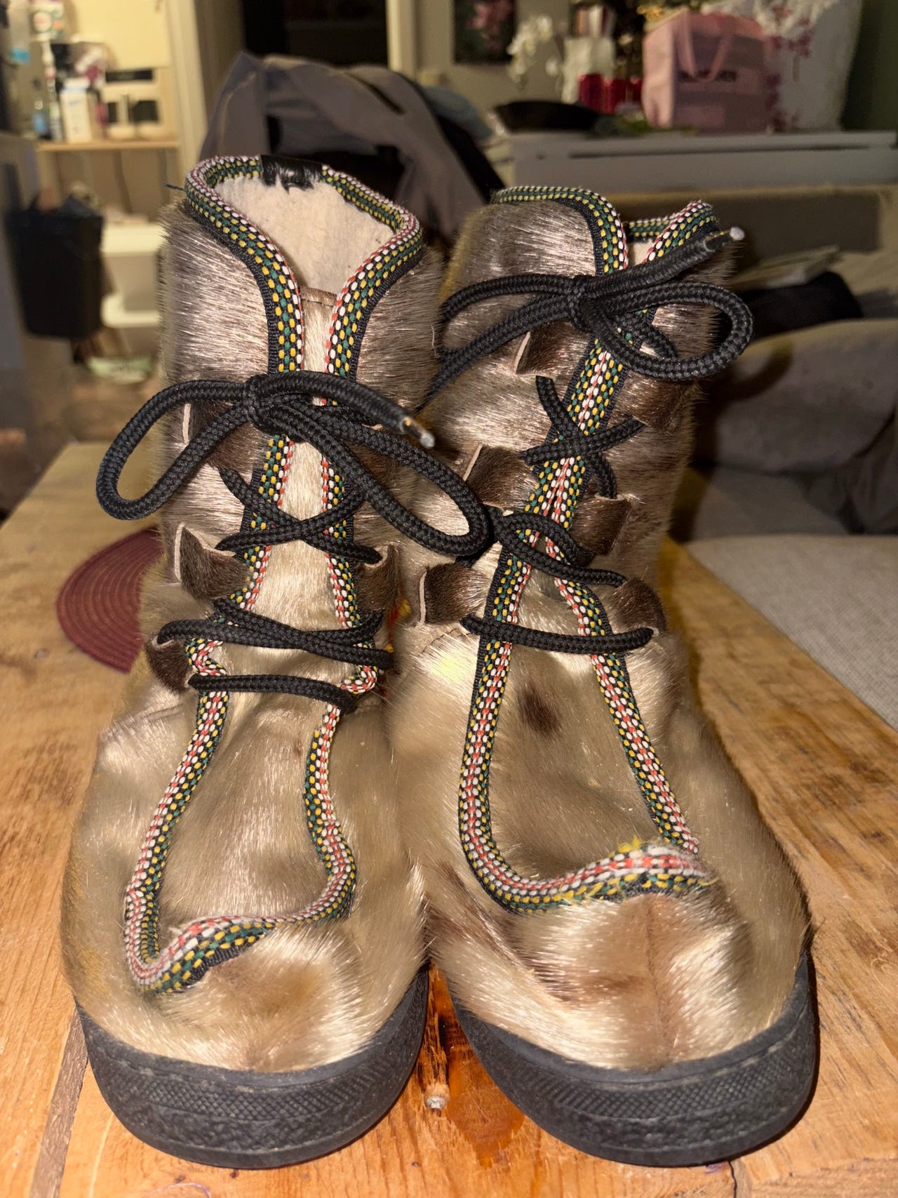 Topaz selskinn sko - lite brukt - ekte pels | FINN-torget