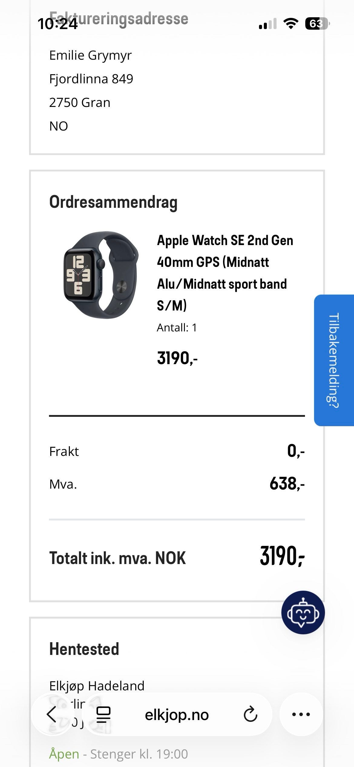 Apple Watch SE 40 mm | FINN-torget