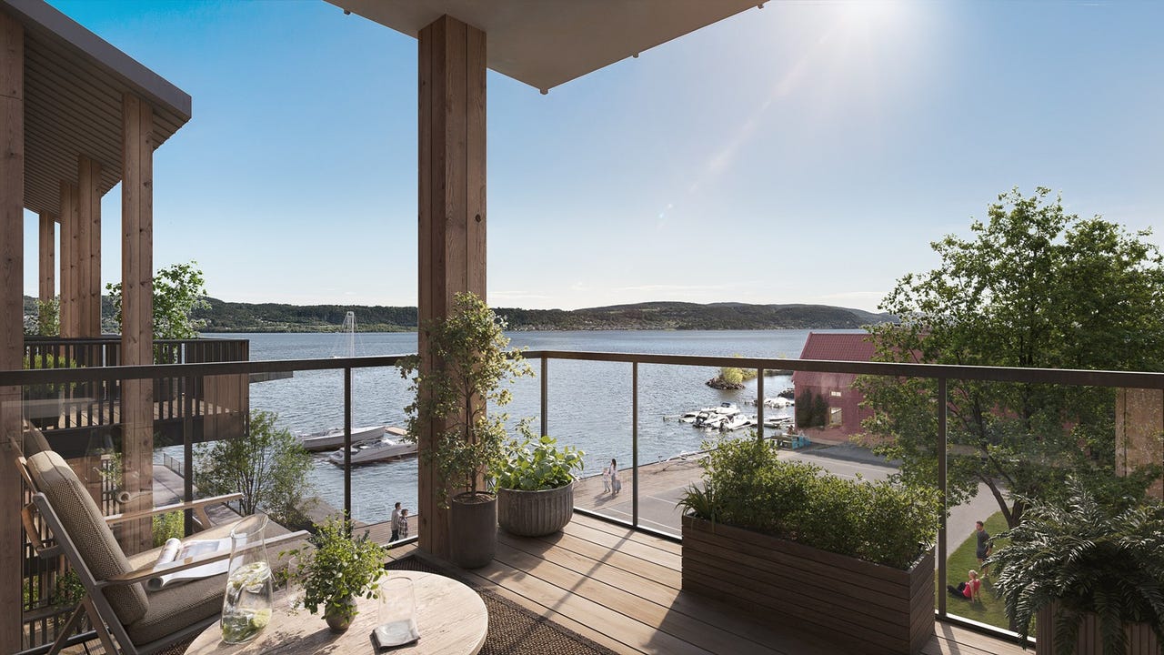 SLIPPEN|F-203| Flott 4-roms gjennomgående leilighet med nydelig ...