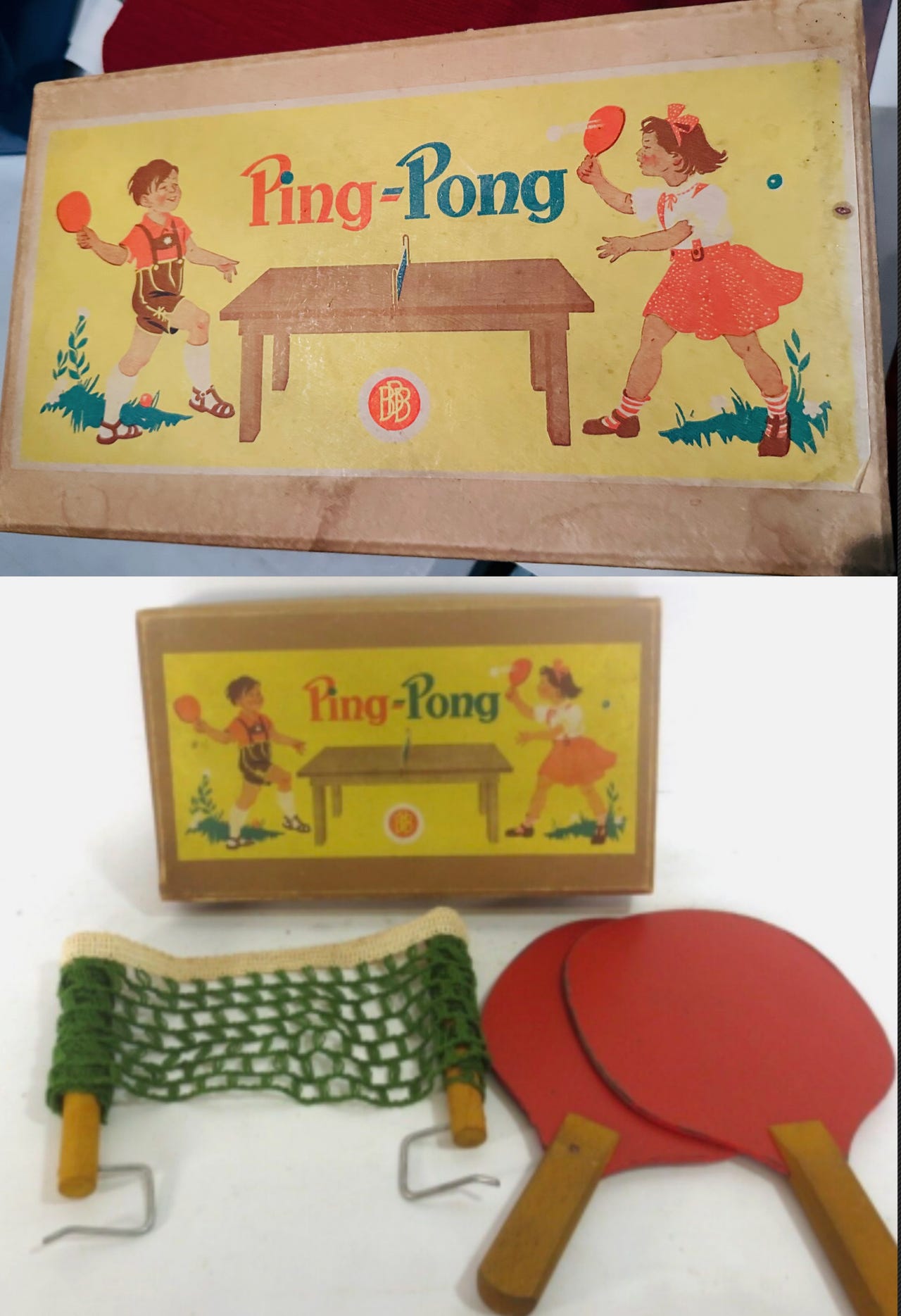 Retro Ping Pong - Bordtennis med original eske i ok stand | FINN-torget
