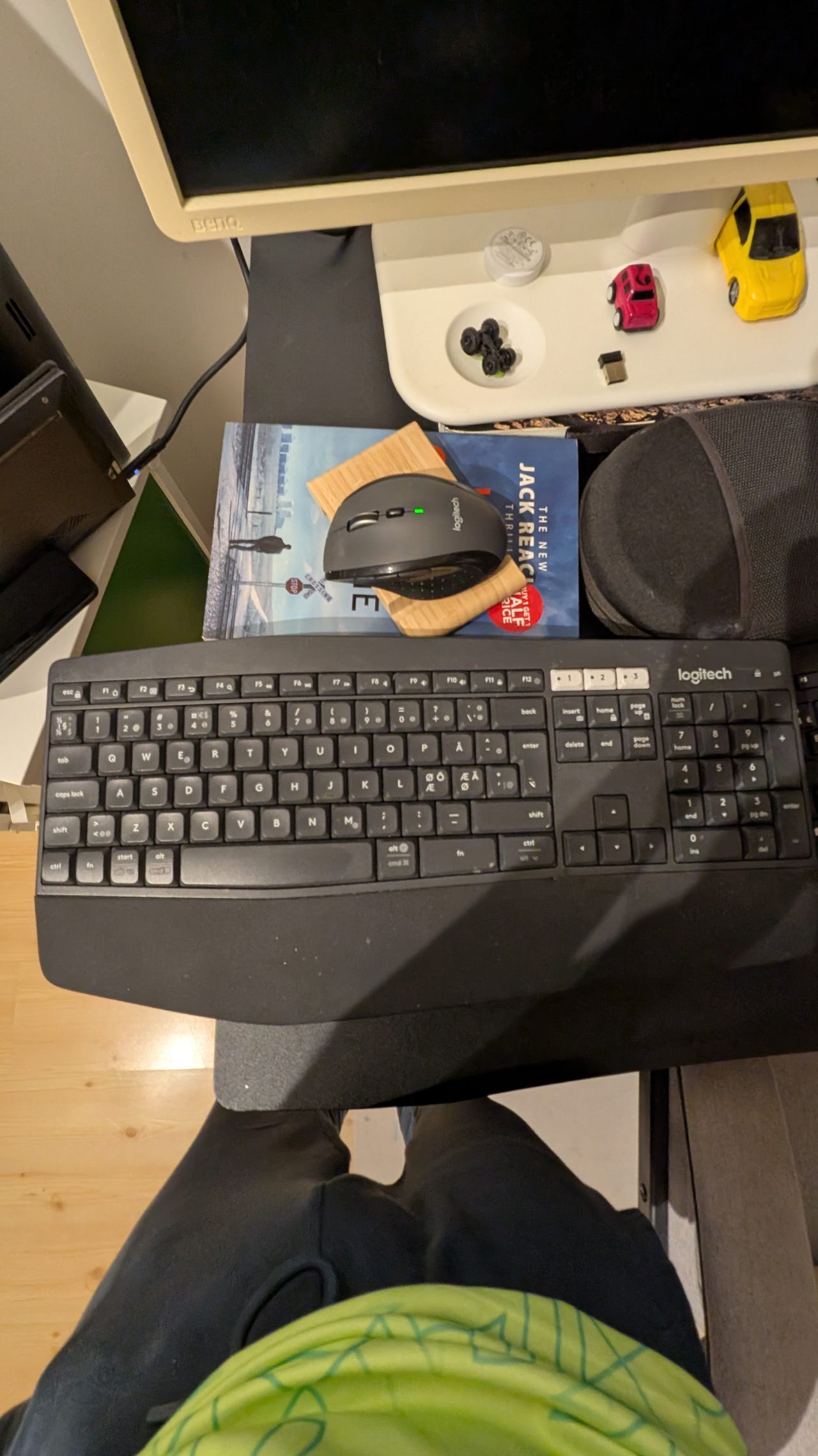 Logitec keyboard and mouse.Key board and mouse works with same dongle ...