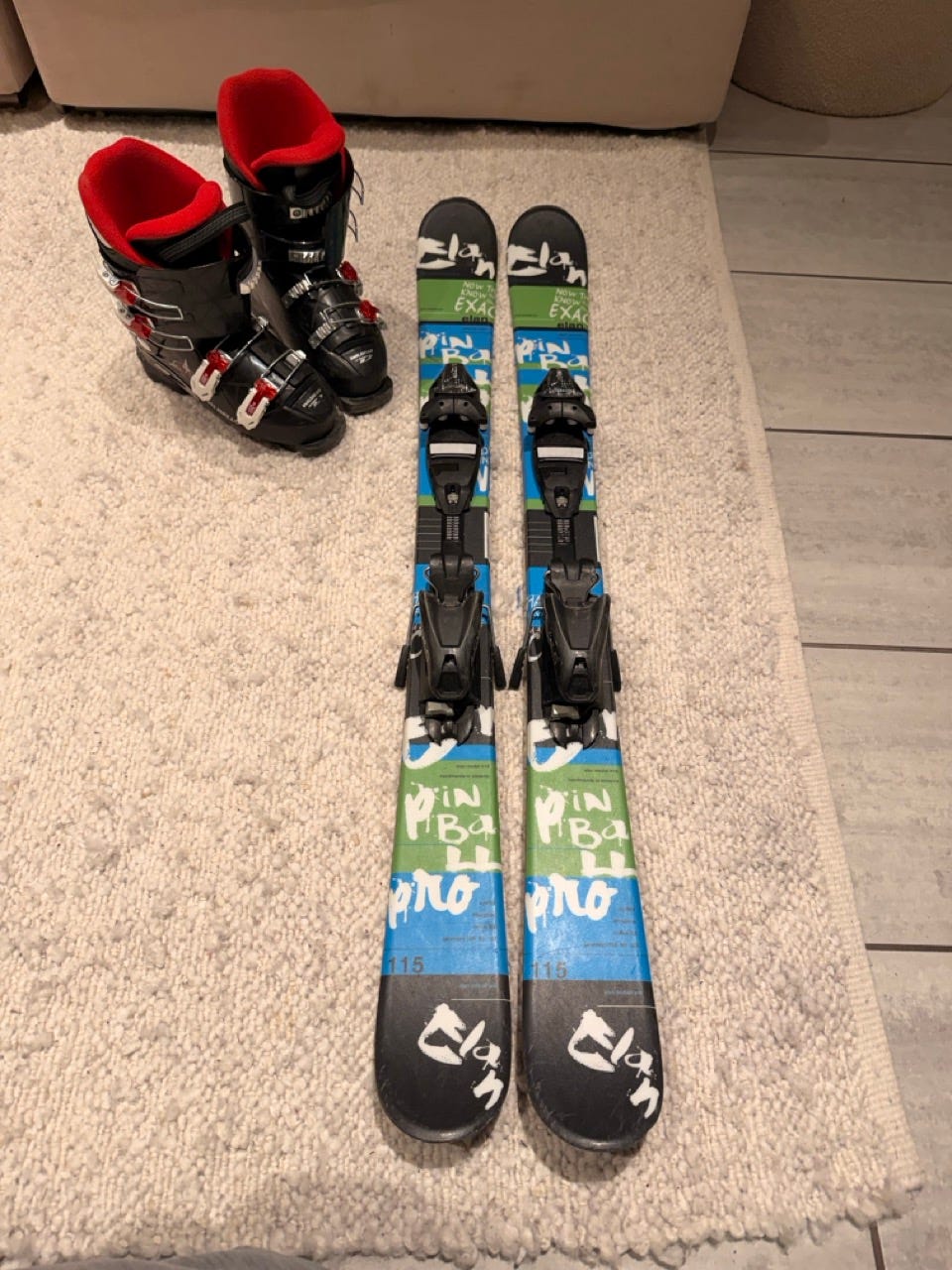 Elan alplint ski 115 cm med Dalbello skistøvler 235/EU37 | FINN-torget