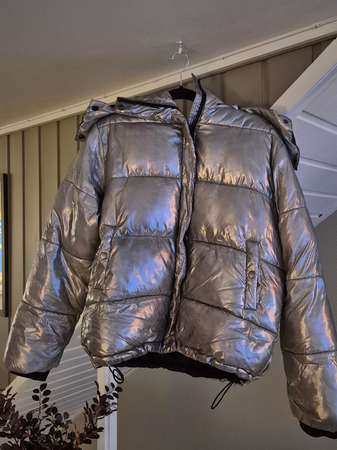 Bik Bok Vinterjakke Sølv S Polyester | FINN-torget