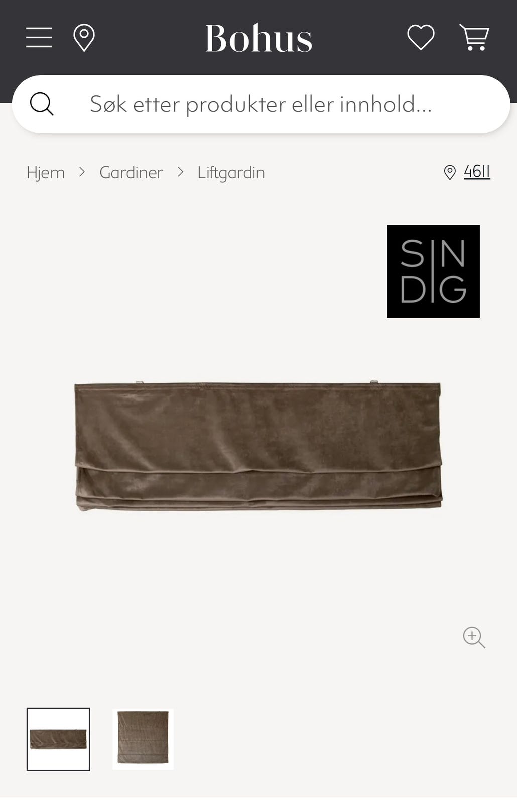 2 stk Sindig liftgardin 140x140 | FINN-torget
