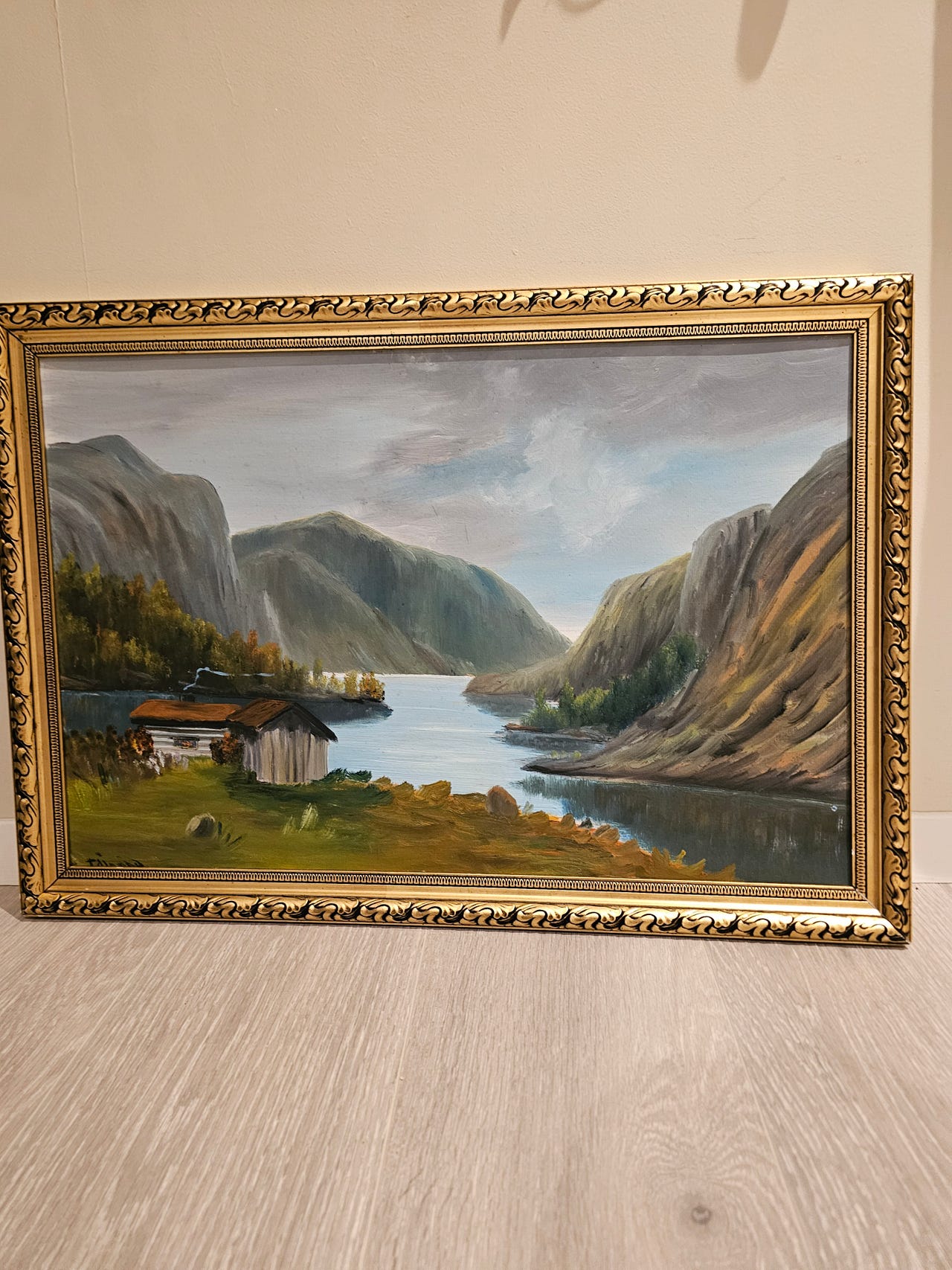 Maleri oljemaleri fjord J. Hølleland John Johnsen Hølleland | FINN-torget