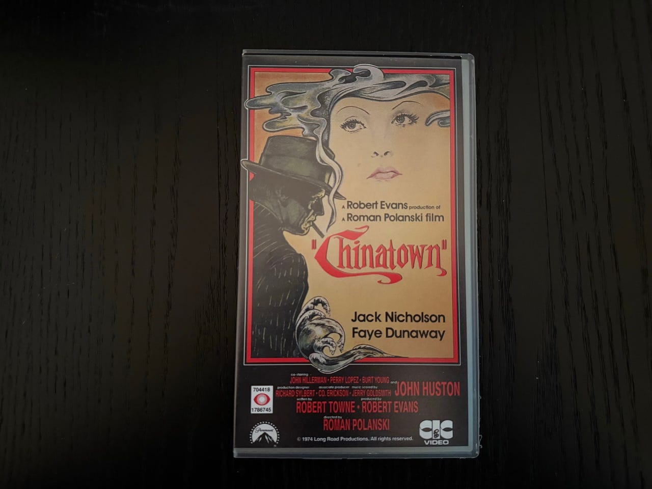 Chinatown (1974) – Original VHS med Jack Nicholson & Faye Dunaway ...