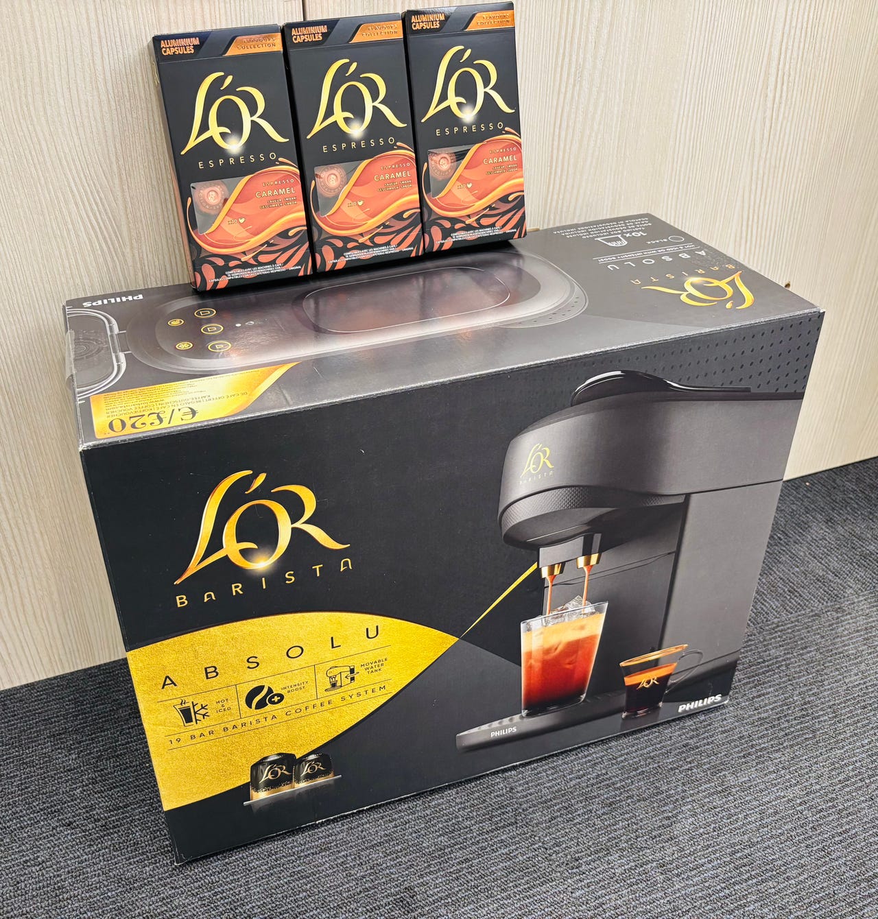 Helt ny L'OR Barista Absolu kapselmaskin (uåpnet i original emballasje ...