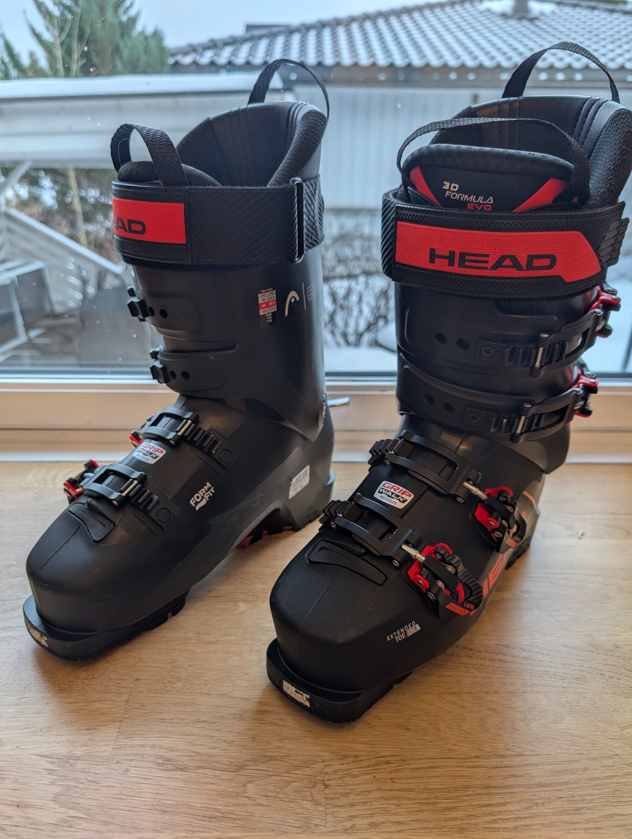 Head Formula 110 LV GW Black/Red slalomstøvler – str. 26.5 (42) | FINN ...