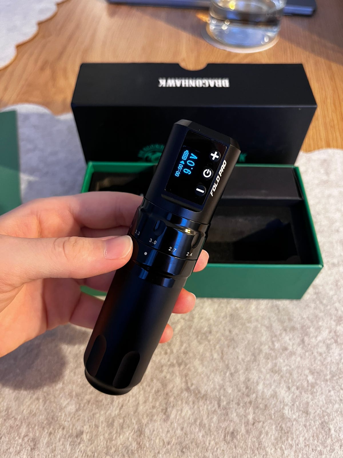 Dragonhawk Fold Pro Tattoo machine + extra battery | FINN-torget