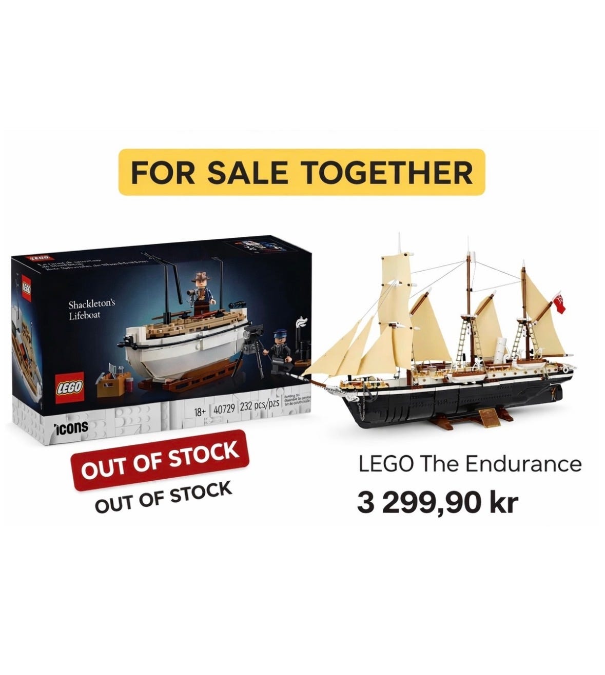 Endurance and cap. Shackelton’s Lifeboat OUT OF STOCK | FINN-torget