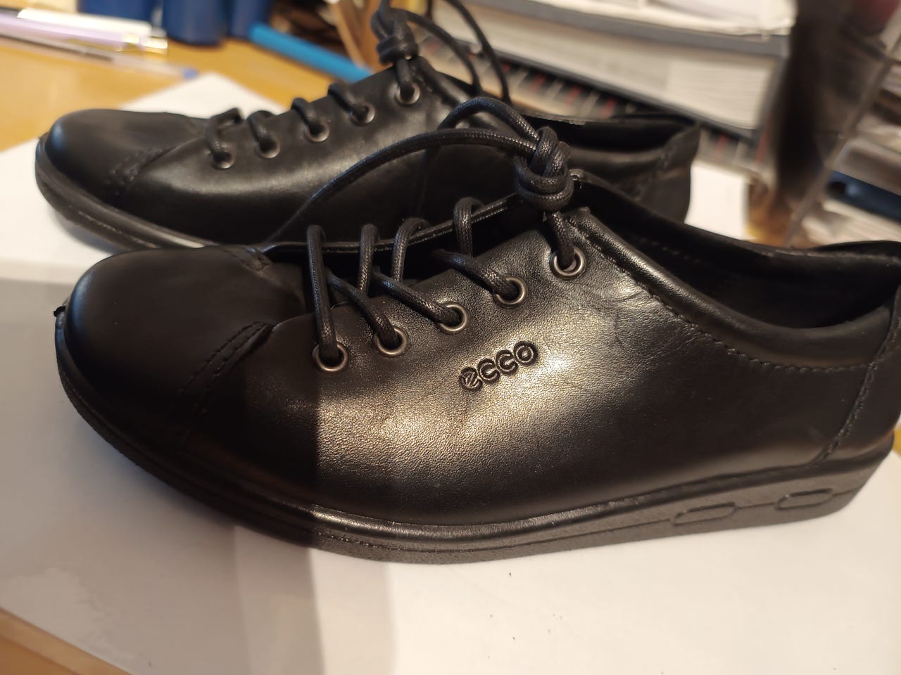 ECCO sko størrelse 37 svart skinn | FINN-torget