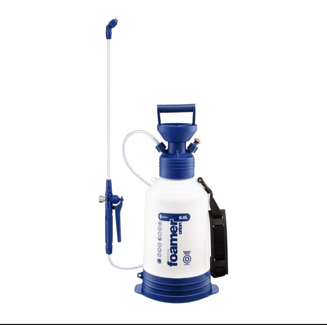 Bilvask pakke – Kwazar skumkanne + pumpekanne – Bilt Hamber Autofoam ...