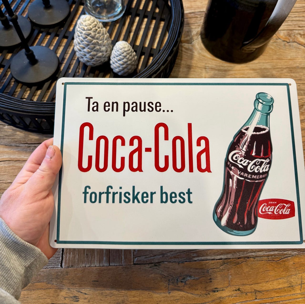 Coca-Cola Metallskilt Ta en pause | FINN-torget