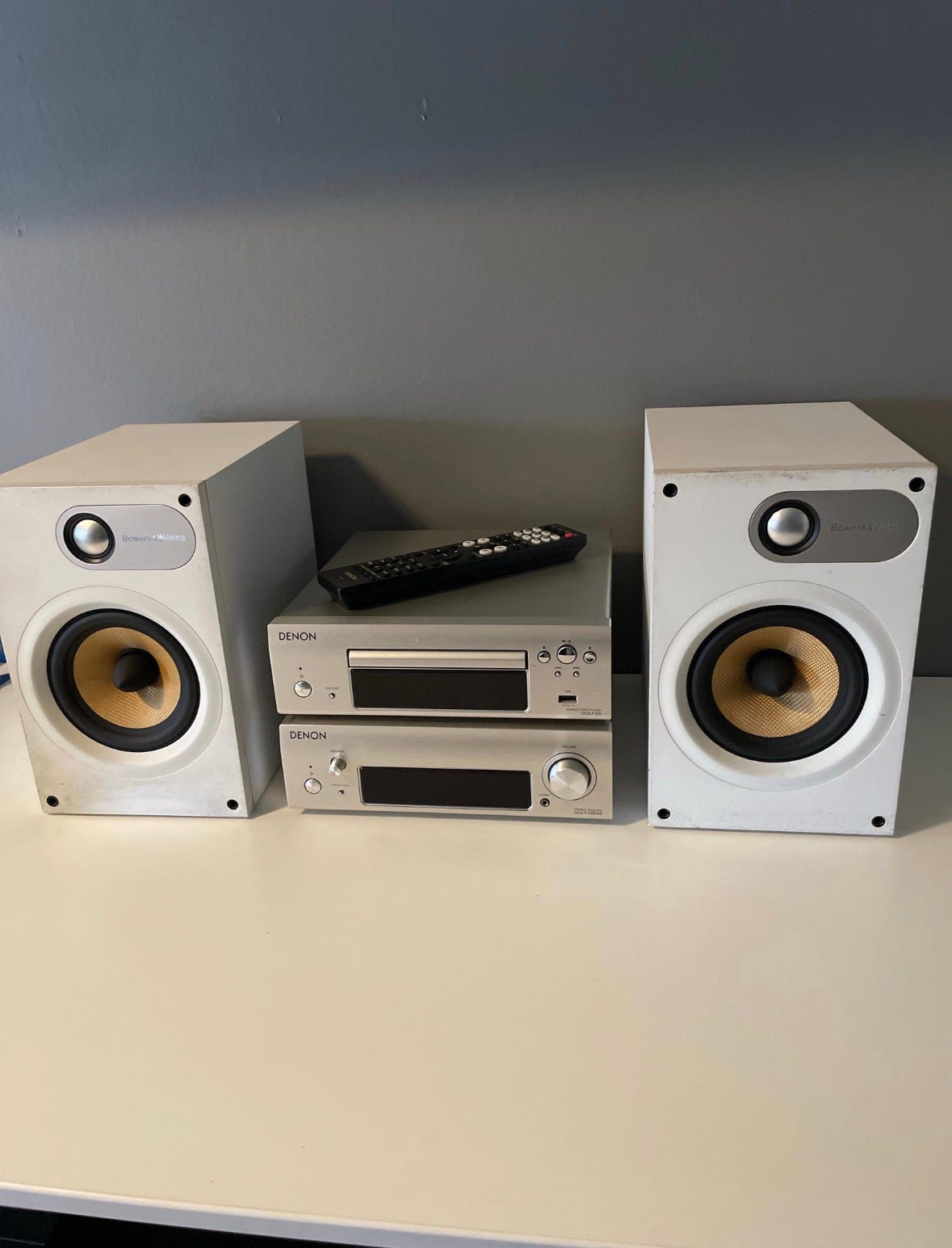 Bowers & Wilkins Høytalere og Denon receiver/cd spiller | FINN-torget