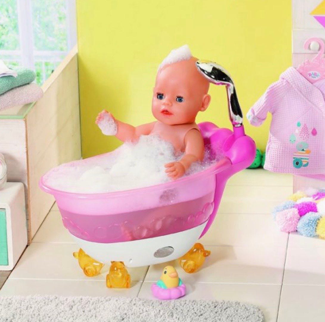 Baby Born Badekar for barn med gul andefigur | FINN-torget