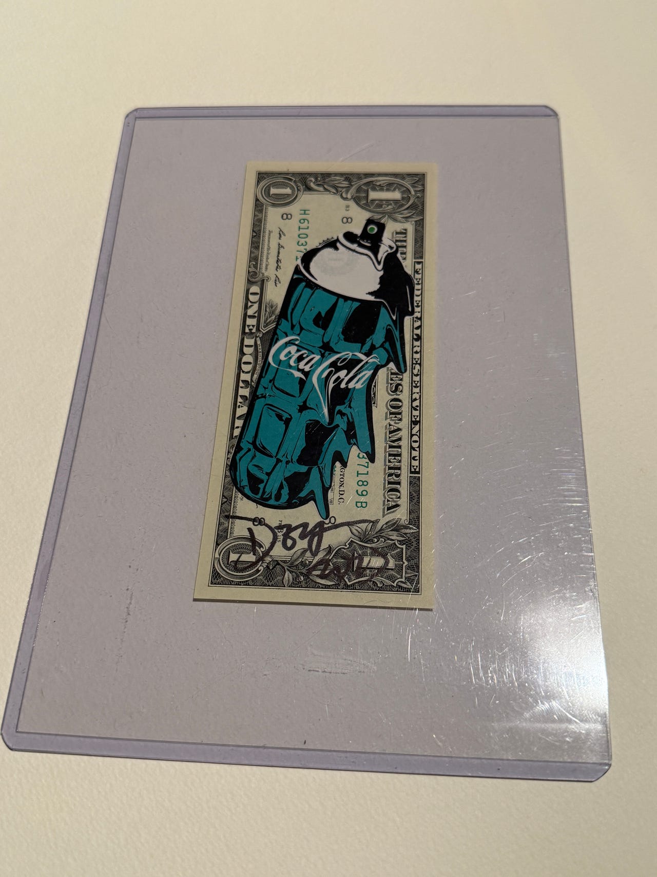 I plastmappe - dollar art streetart popart / graffiti art coca cola ...