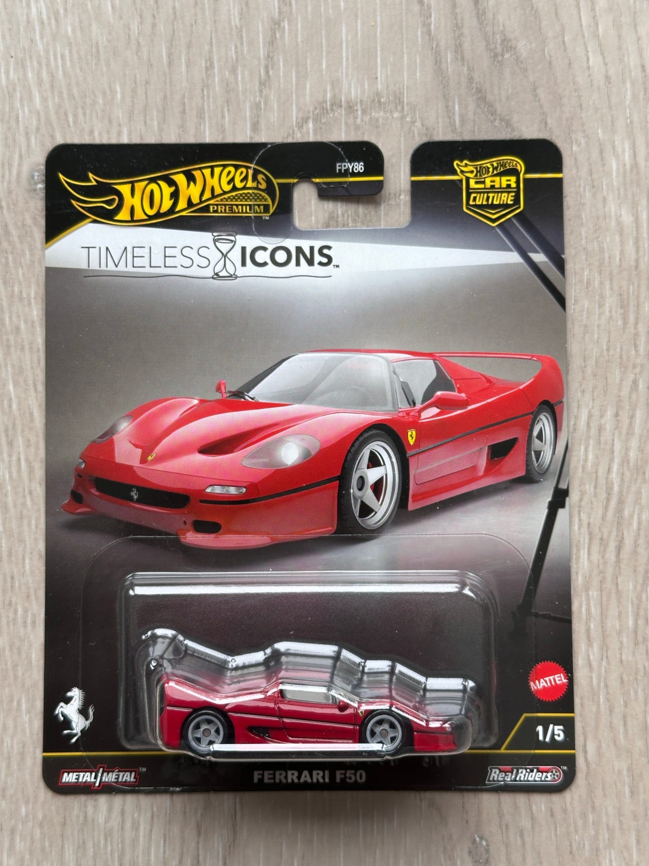 Hot Wheels Timeless Icons Ferrari F50 Premium | FINN-torget