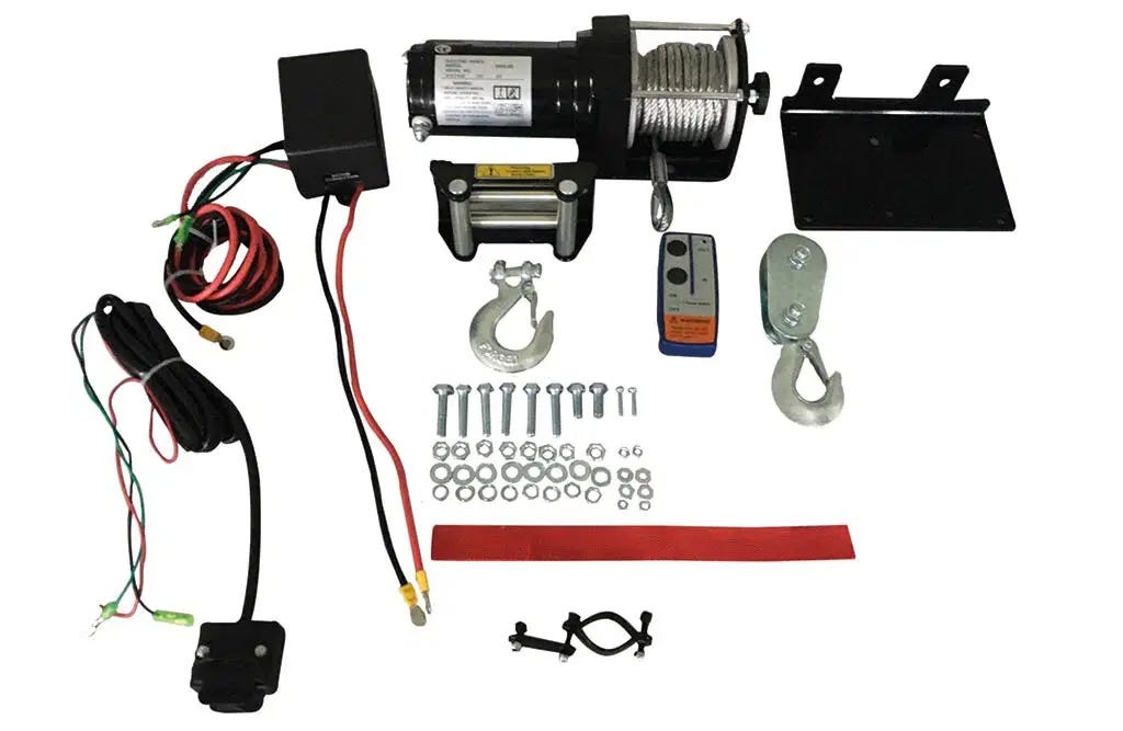 Elektrisk vinsj 1360 kg 12V med fjernkontroll og monteringsutstyr ...