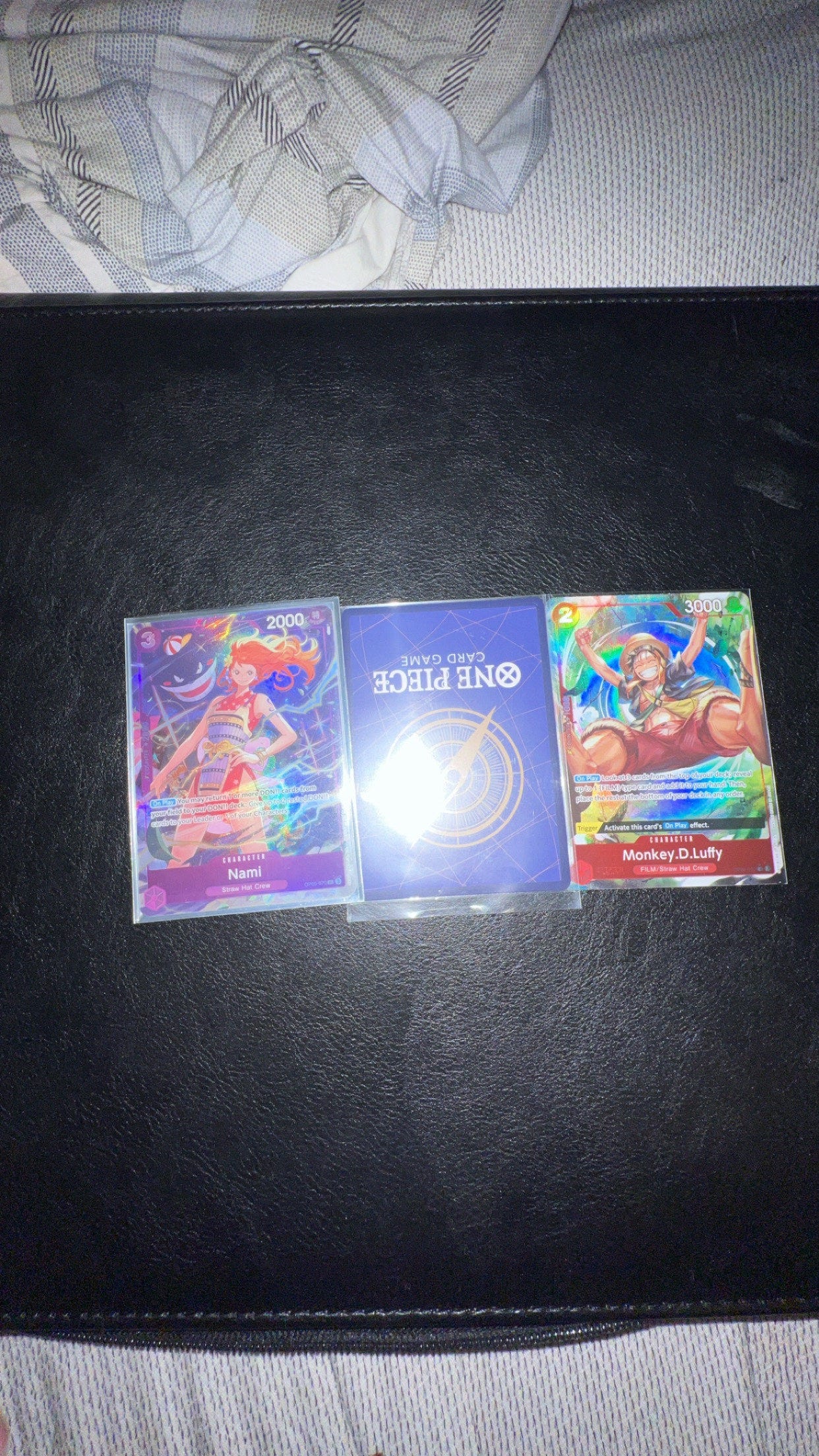 Gengar Nami og Monkey D.Luffy one piece kort | FINN-torget