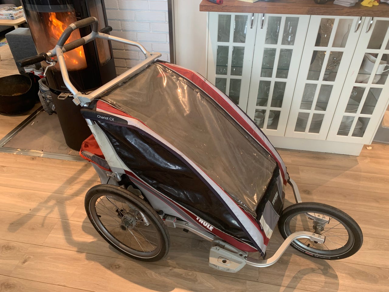 Thule CX2. Pulk, sykkel- og joggevogn for 2 barn. | FINN-torget