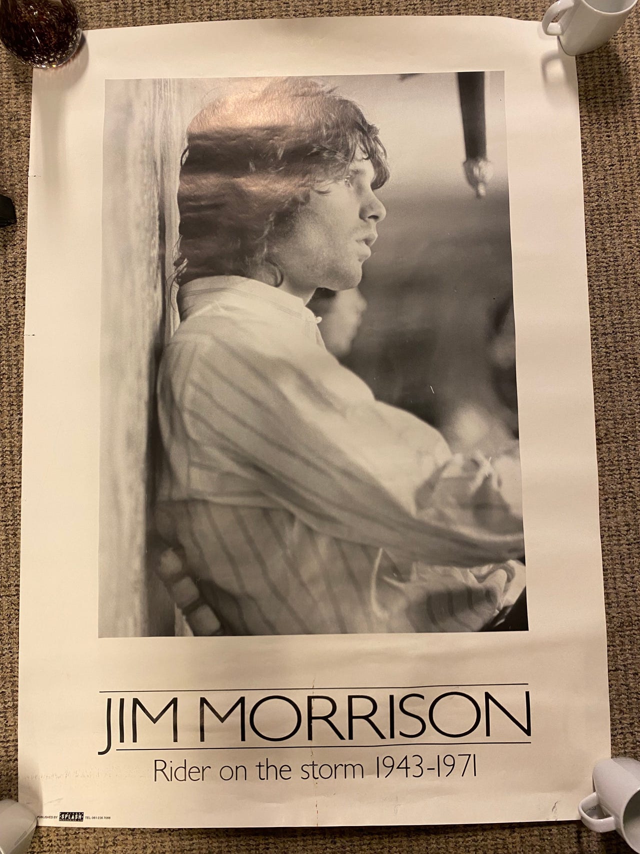 Plakat Jim Morrison svart-hvitt | FINN-torget