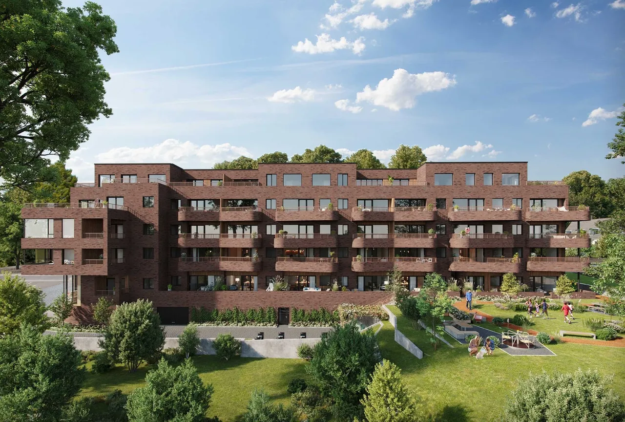 Moss sentrum - 43 lekre selveier leiligheter i et arkitektonisk flott ...