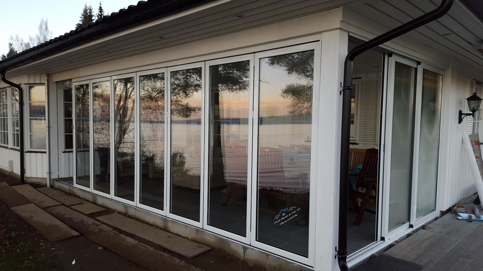 Vinterhage / Sommerstue med aluminium foldedør- etter ønsket mål ...