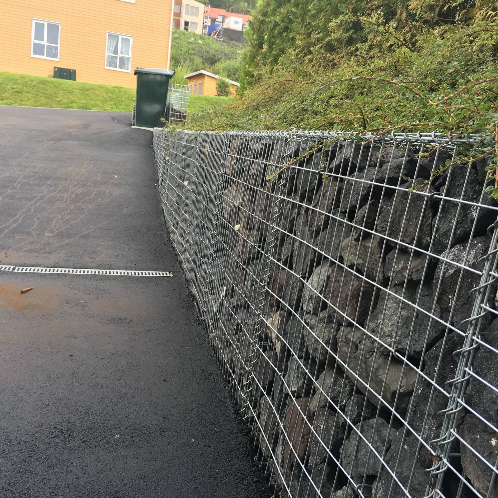 Gabion nettingkasser for støttemur eller stein gjerde 100x30x100cm ...