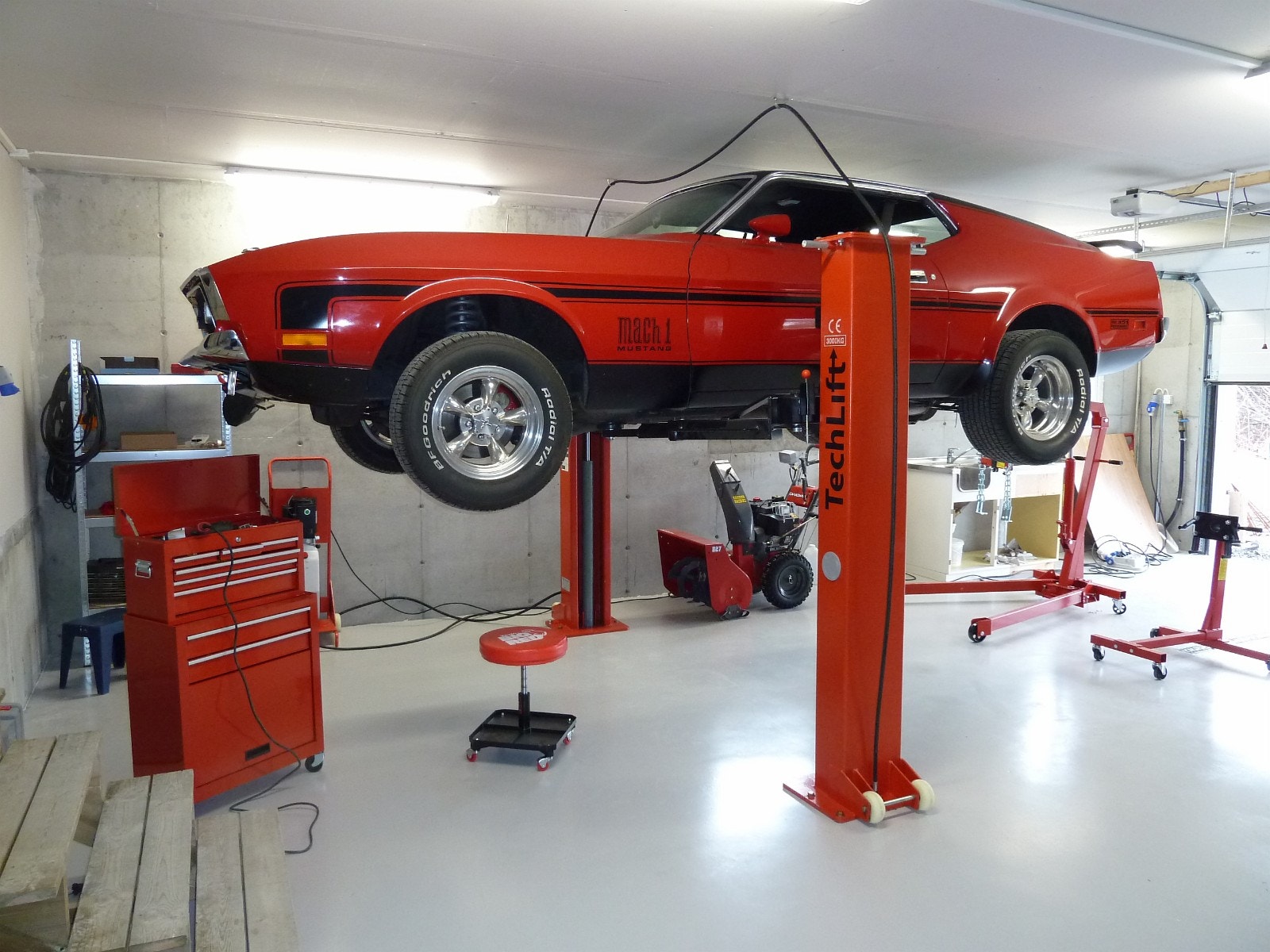 TechLift T3h løftebukk, portabel, 190cm løftehøyde, på lager | FINN.no