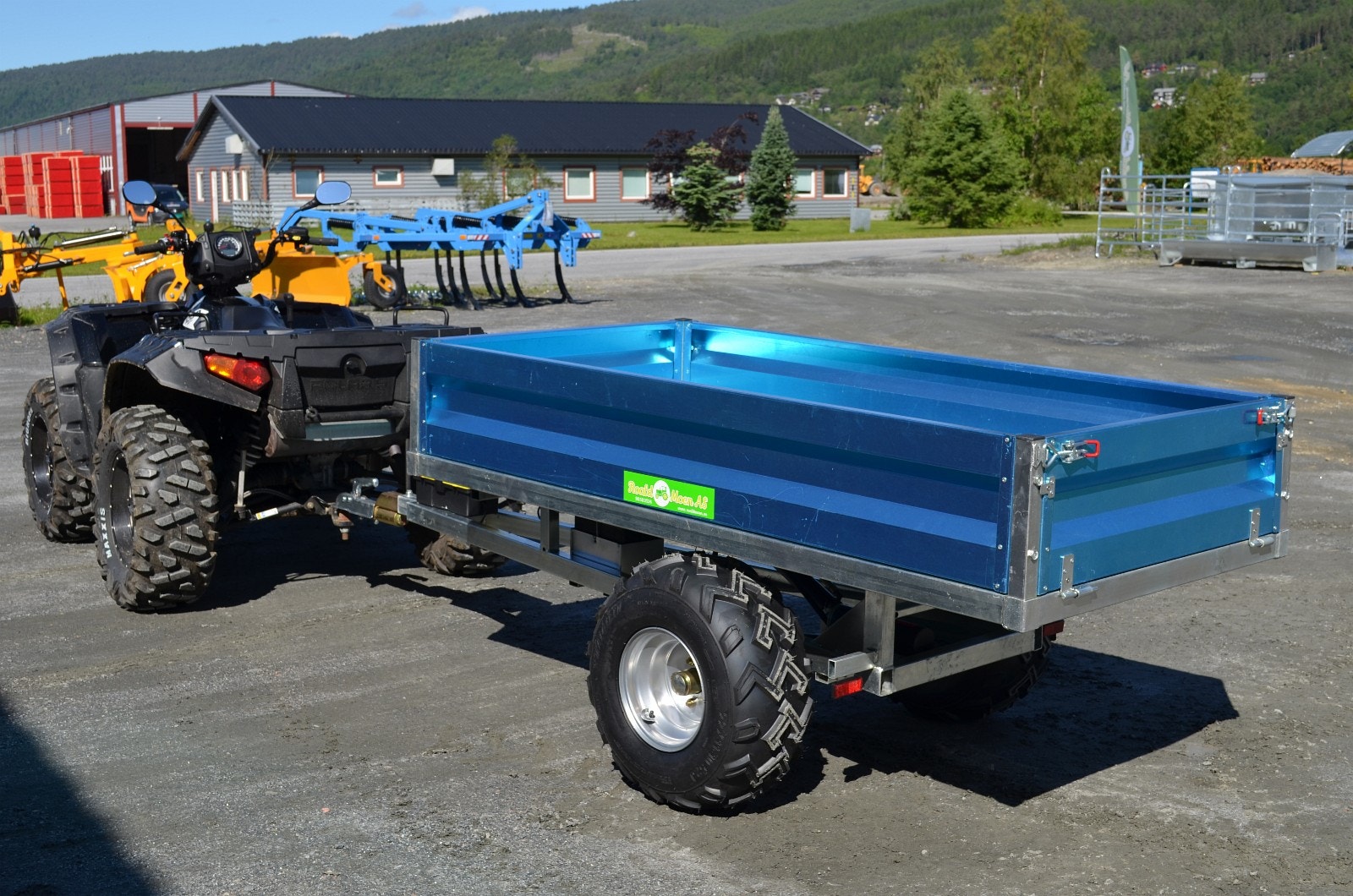 ATV HENGER MED EL.HYDR. TIPP | FINN torget