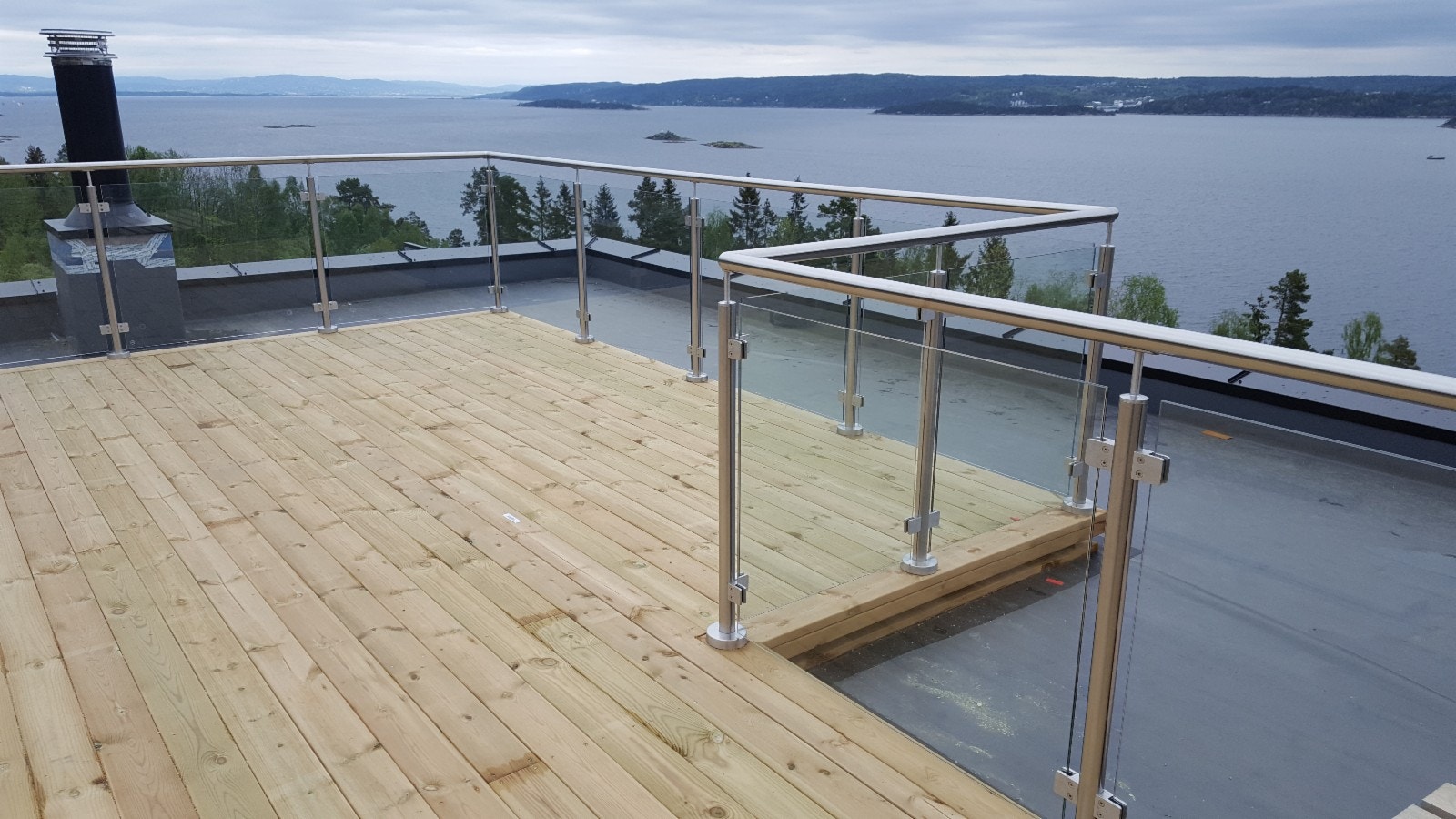 Tilbud-Glassrekkverk, rustfritt stål rekkverk, montering, best pris-høy ...