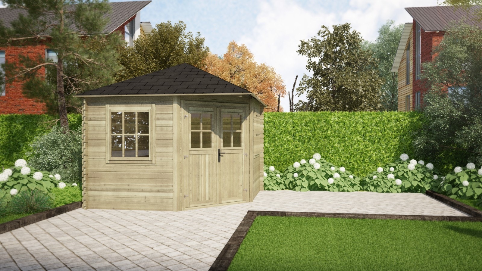 CARMEN 3X3M REDSKAPSBOD, BODER, LYSTHUS, ANNEKS, HAGEBOD, HAGEHUS I ...