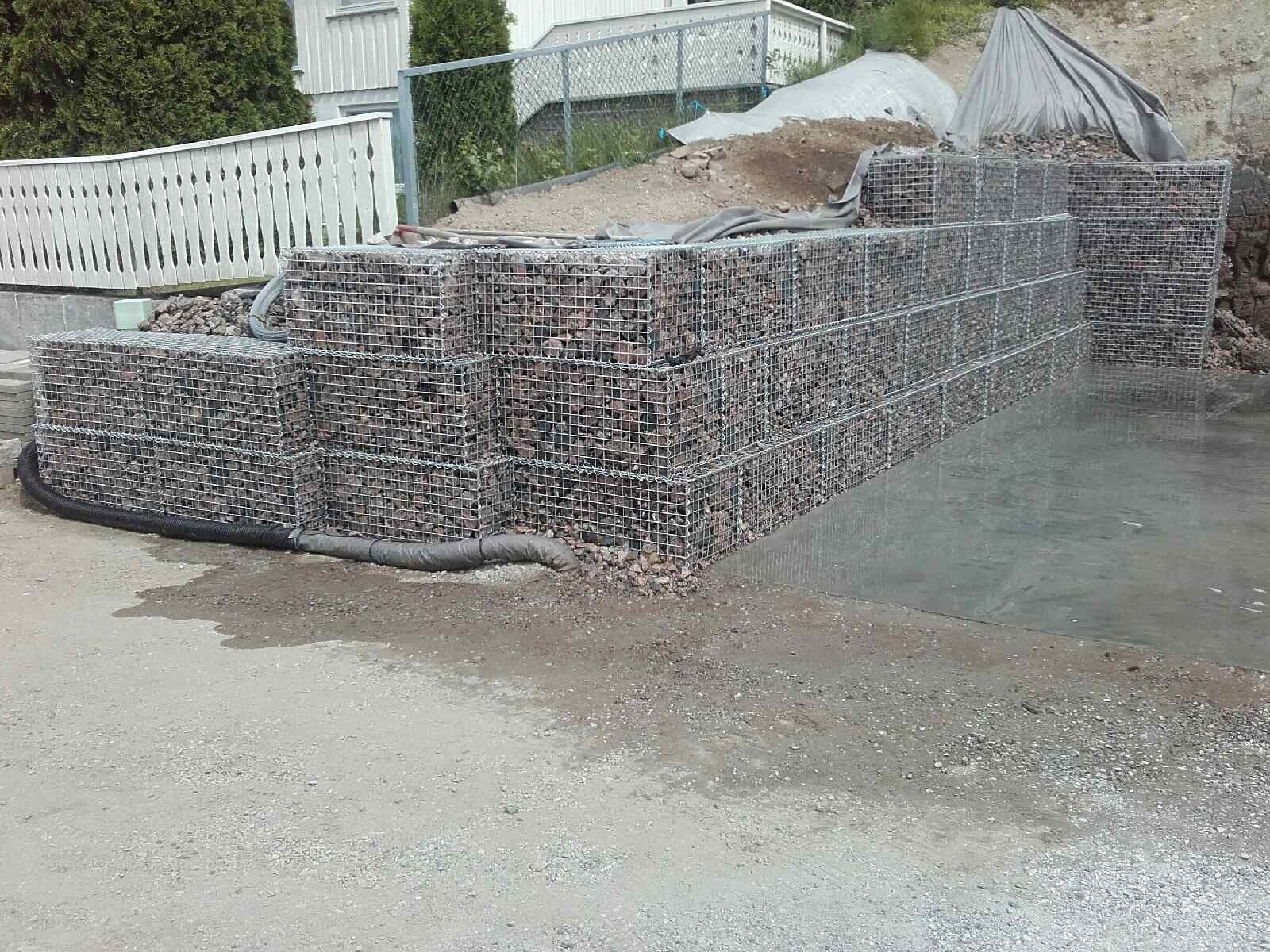 Netting kasser "gabion" til støttemur og gjerde 5x5 cm åpning | FINN-torget