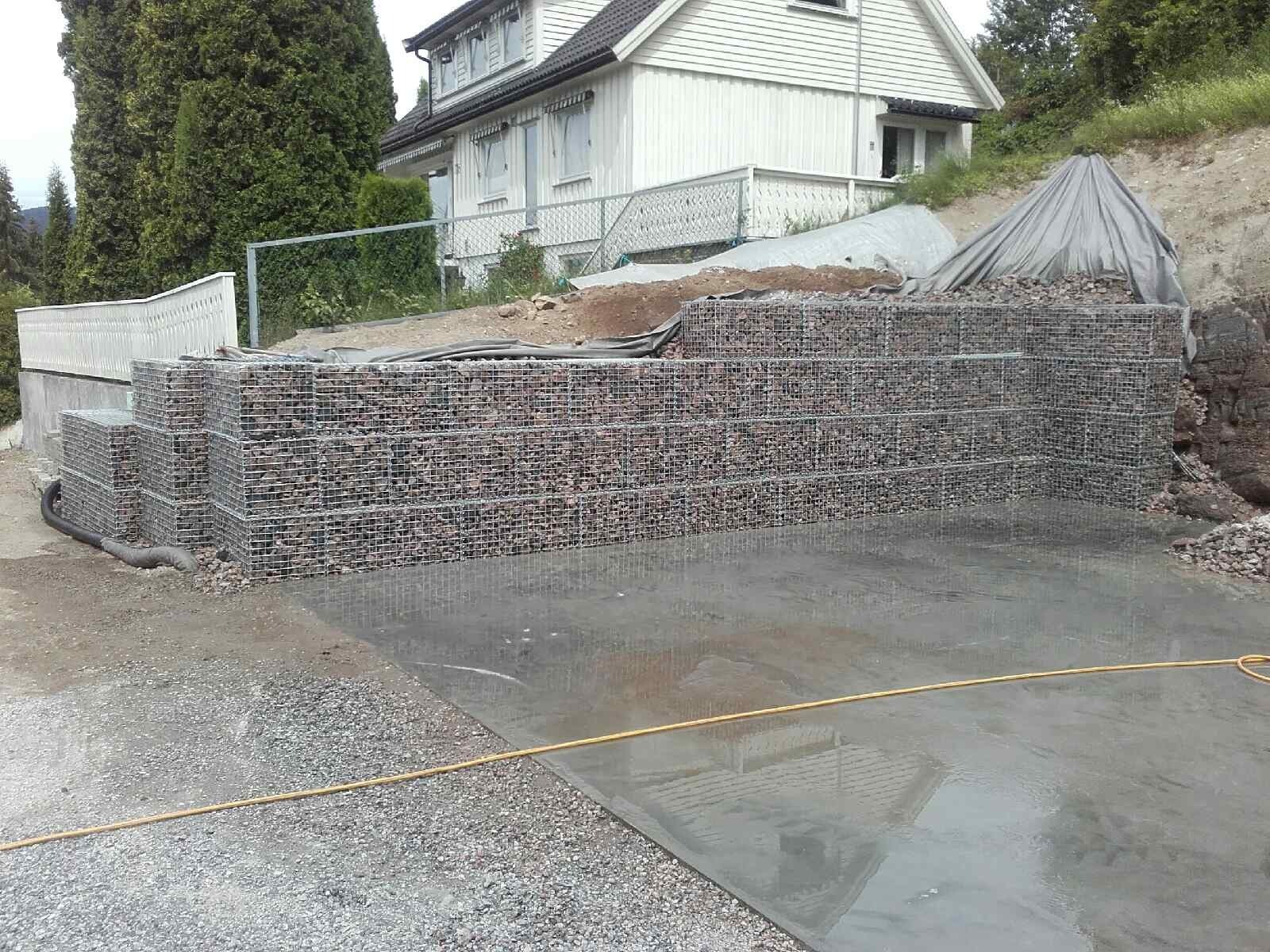 Netting kasser "gabion" til støttemur og gjerde 5x5 cm åpning | FINN-torget