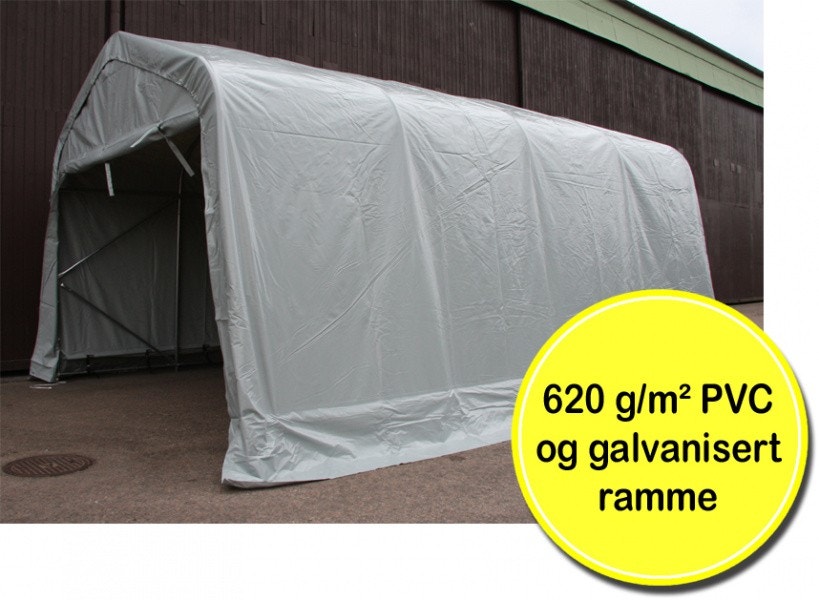Garasjetelt | Lagertelt- Div størrelser, 620g/m² PVC | FINN-torget