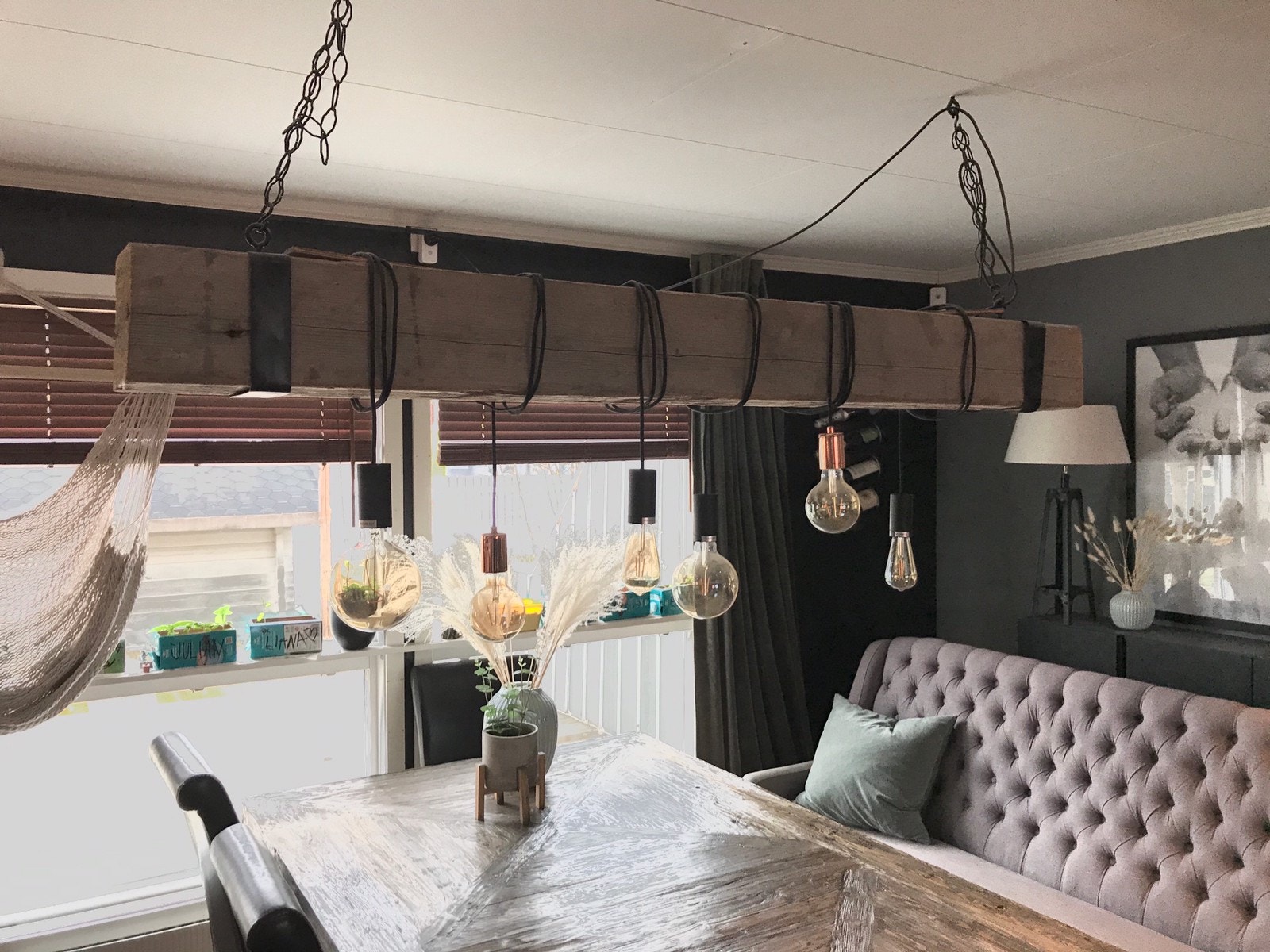 Taklampe lampe rustikk pendel pendellampe tak hytte | FINN.no