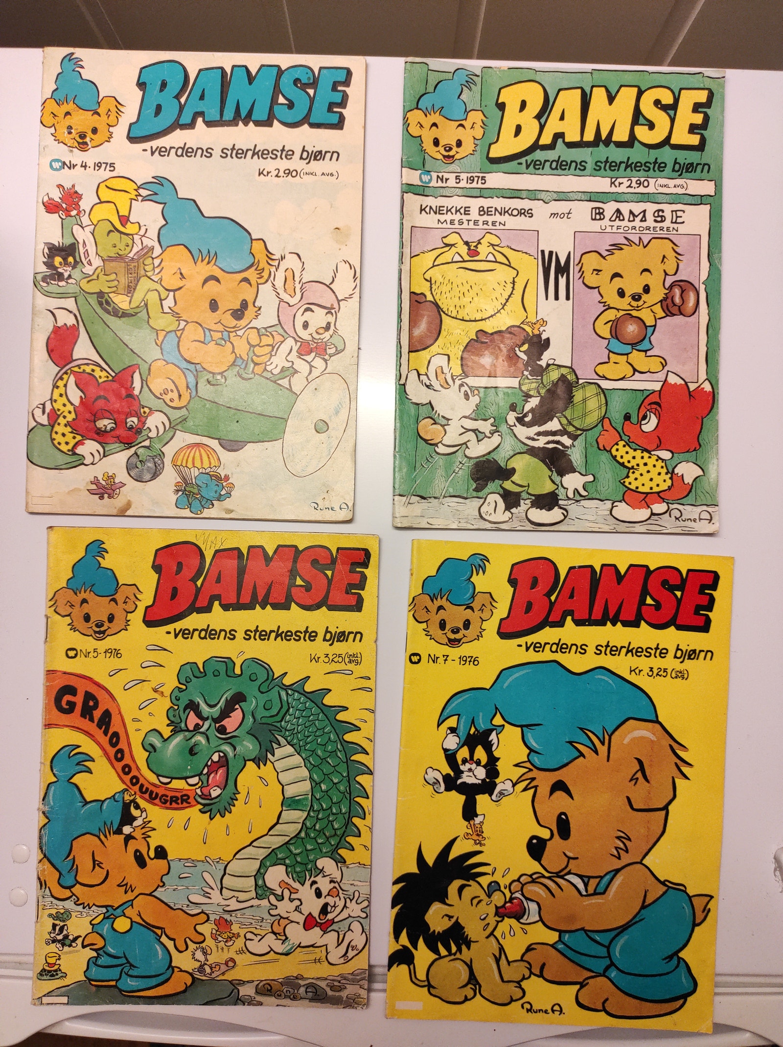 26 stk Bamse verdens sterkeste bjørn blader fra 1975 og 1976 !!! | FINN-torget