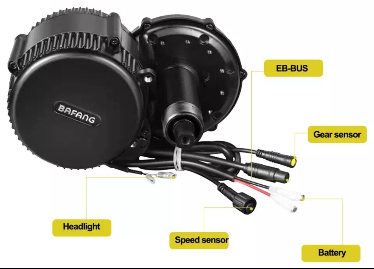 El-sykkel kit Bafang kraftig 80n.m BBS01B ombyggings kit FATBIKE | FINN ...