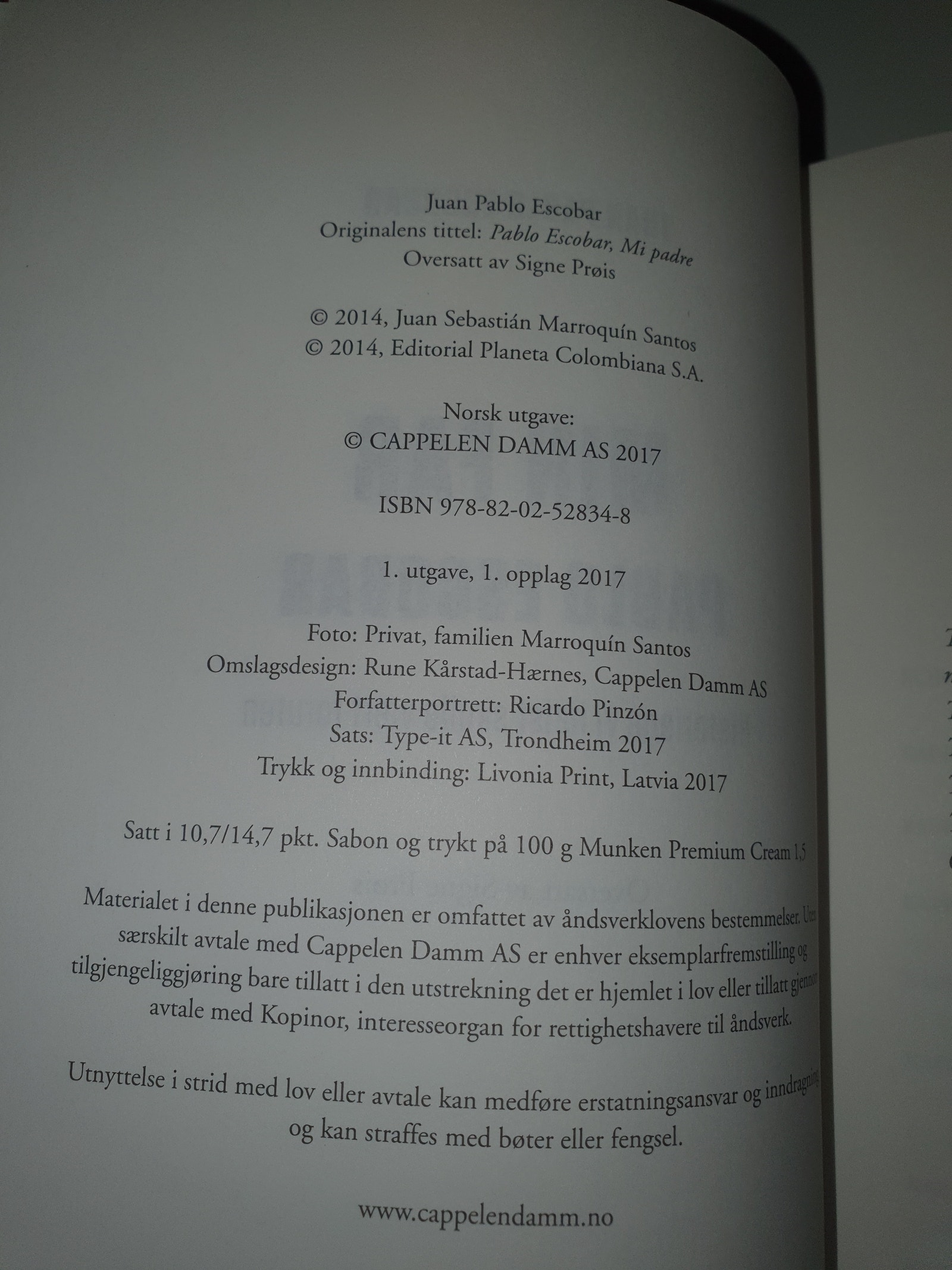 Min far Pablo Escobar. Juan Pablo Escobar | FINN torget