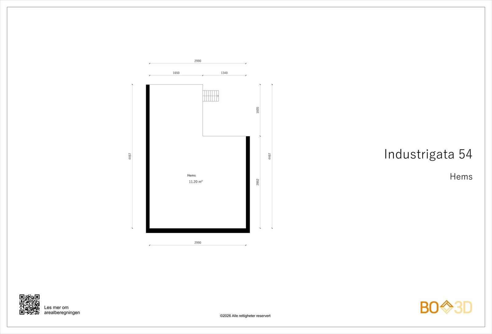 Lys, unik & tiltalende 2-roms loftsleilighet m/ hems | Sydvestvendt ...