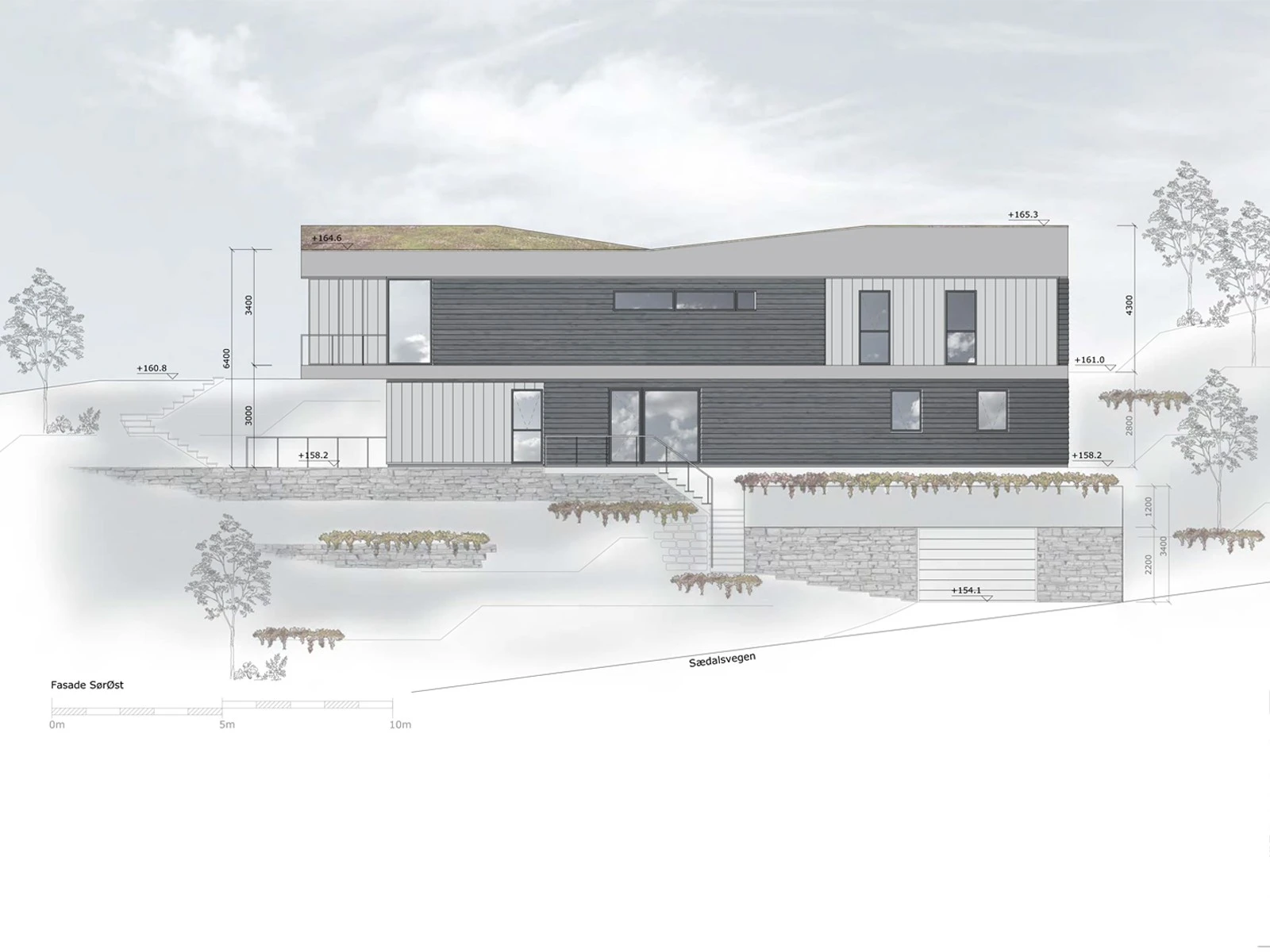 Nattland - Furudalen | Byggegodkjent tomt | Arkitekttegnet enebolig ...