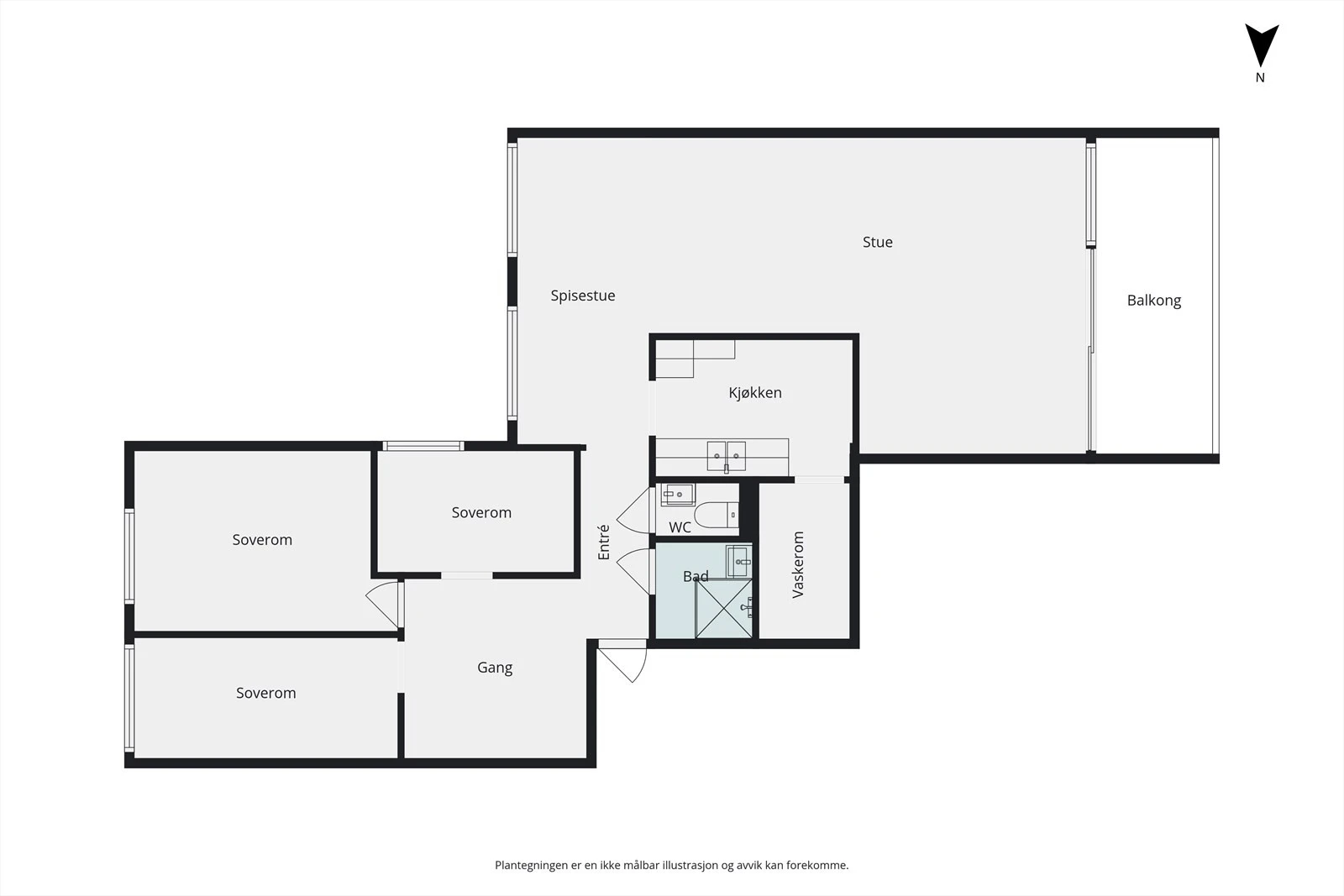 4-roms selveierleilighet m/ stort potensiale - Meget god intern ...
